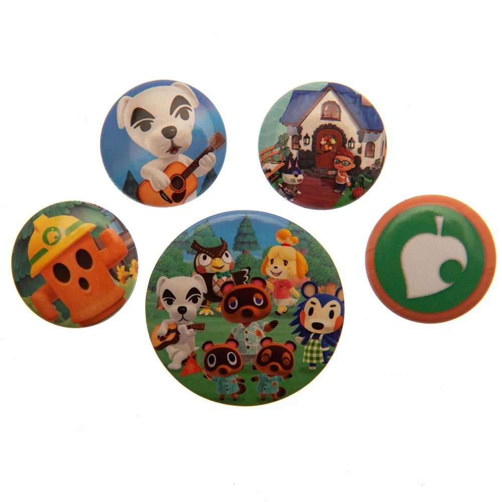 Animal Crossing Button Set (Pack of 5) - Walmart.com