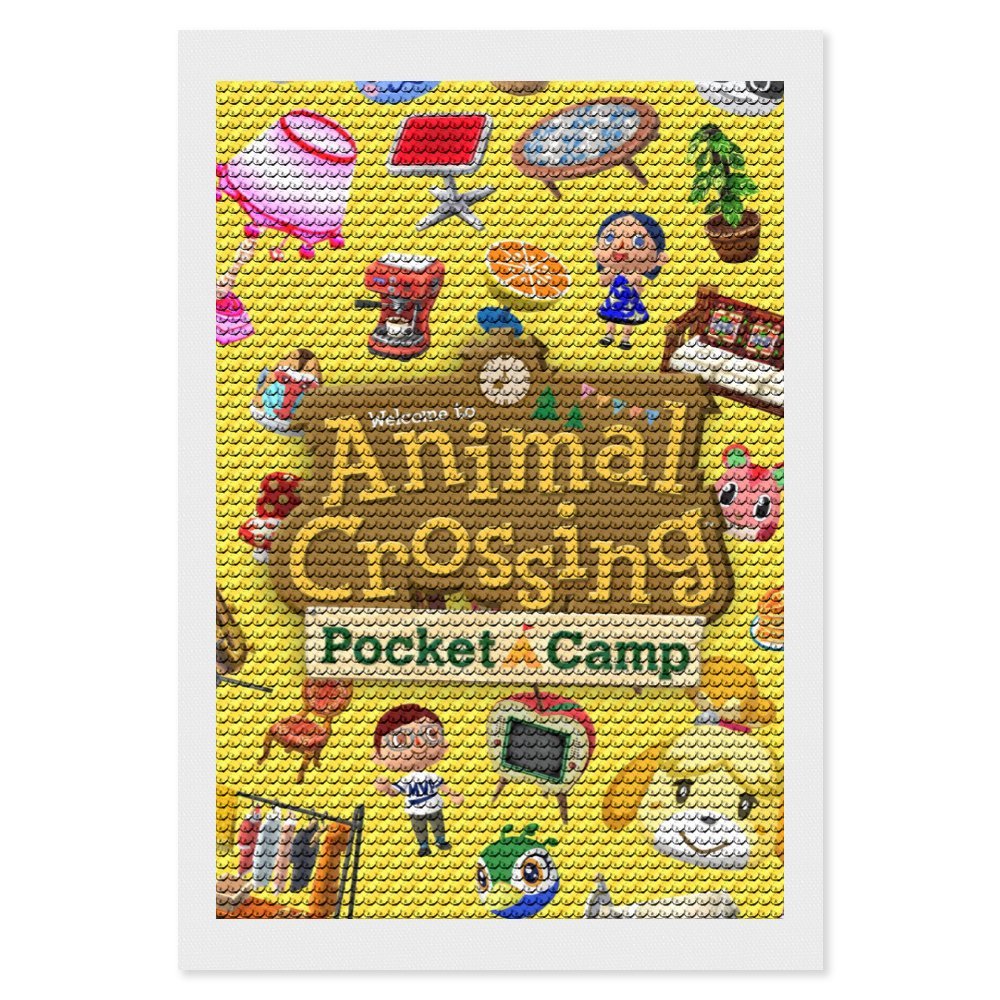 Animal Crossing Diamond Art Kits for Adults Kids,DIY 5D Round Full ...