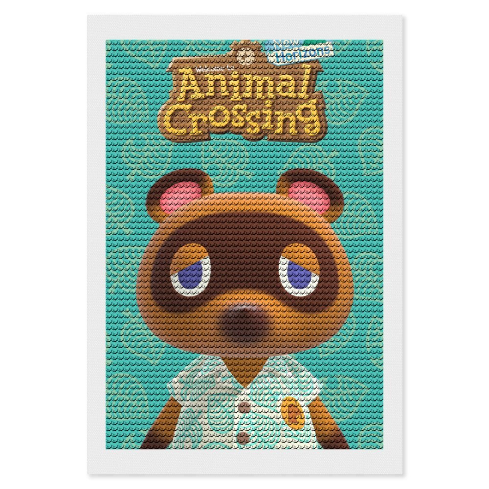 Animal Crossing Diamond Art Kits for Adults Kids,DIY 5D Round Full ...