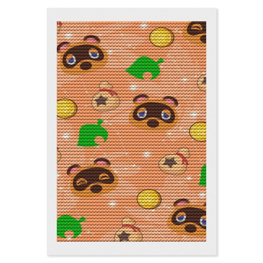 Animal Crossing Diamond Art Kits for Adults Kids,DIY 5D Round Full ...