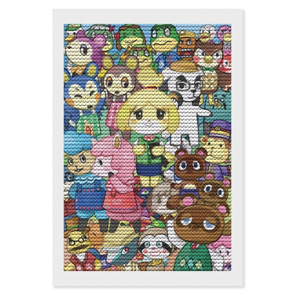 Animal Crossing Diamond Art Kits for Adults Kids,DIY 5D Round Full ...