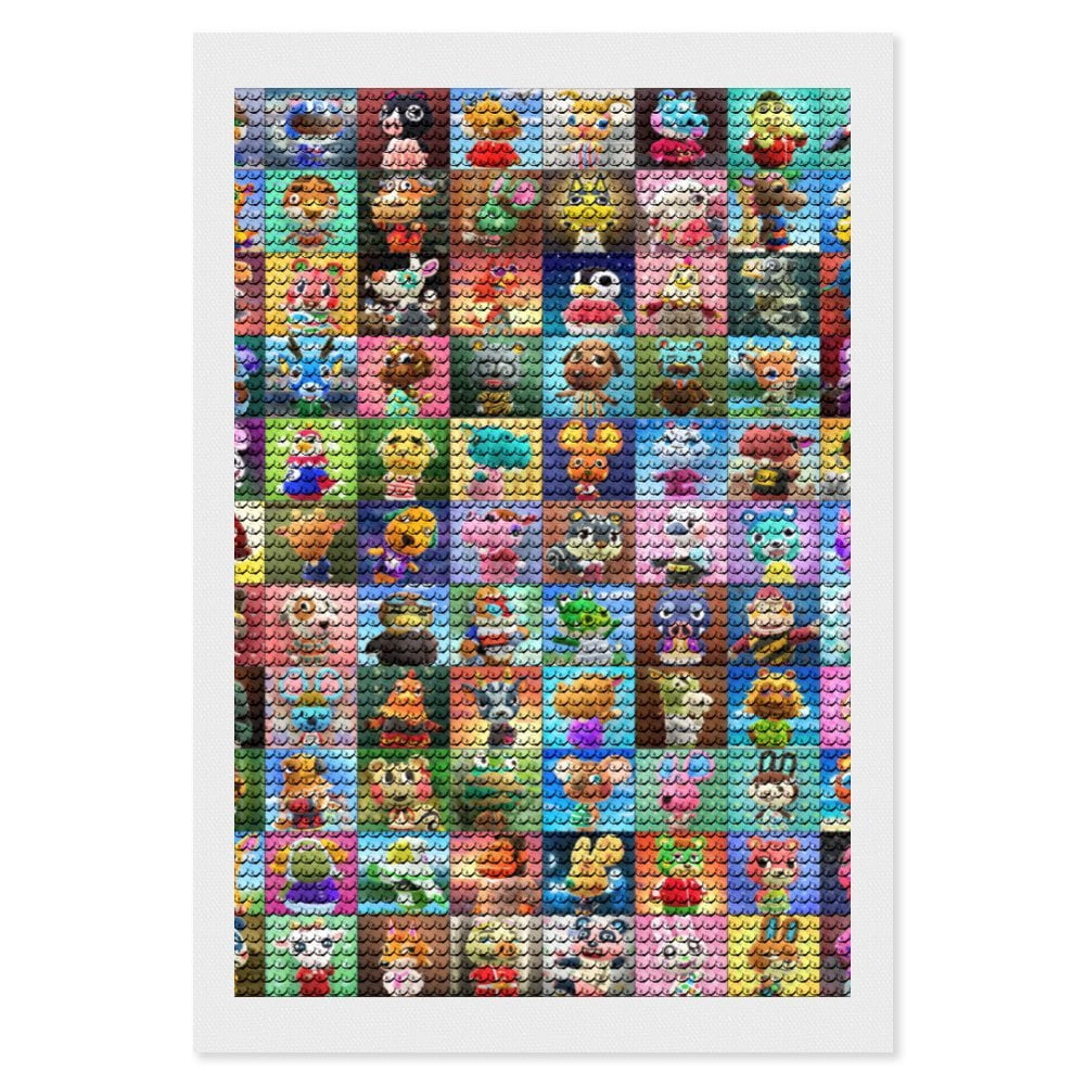 Animal Crossing Diamond Art Kits for Adults Kids,DIY 5D Round Full ...