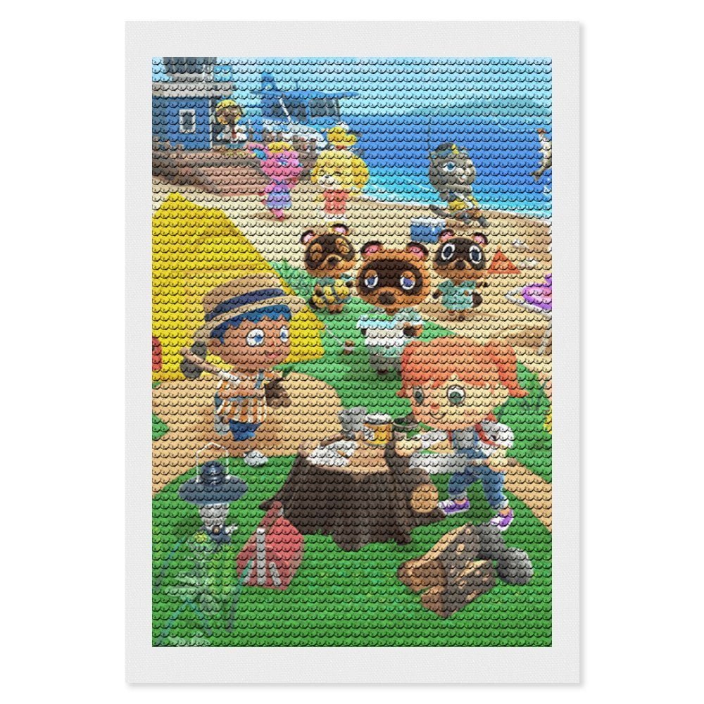 Animal Crossing Diamond Art Kits for Adults Kids,DIY 5D Round Full ...