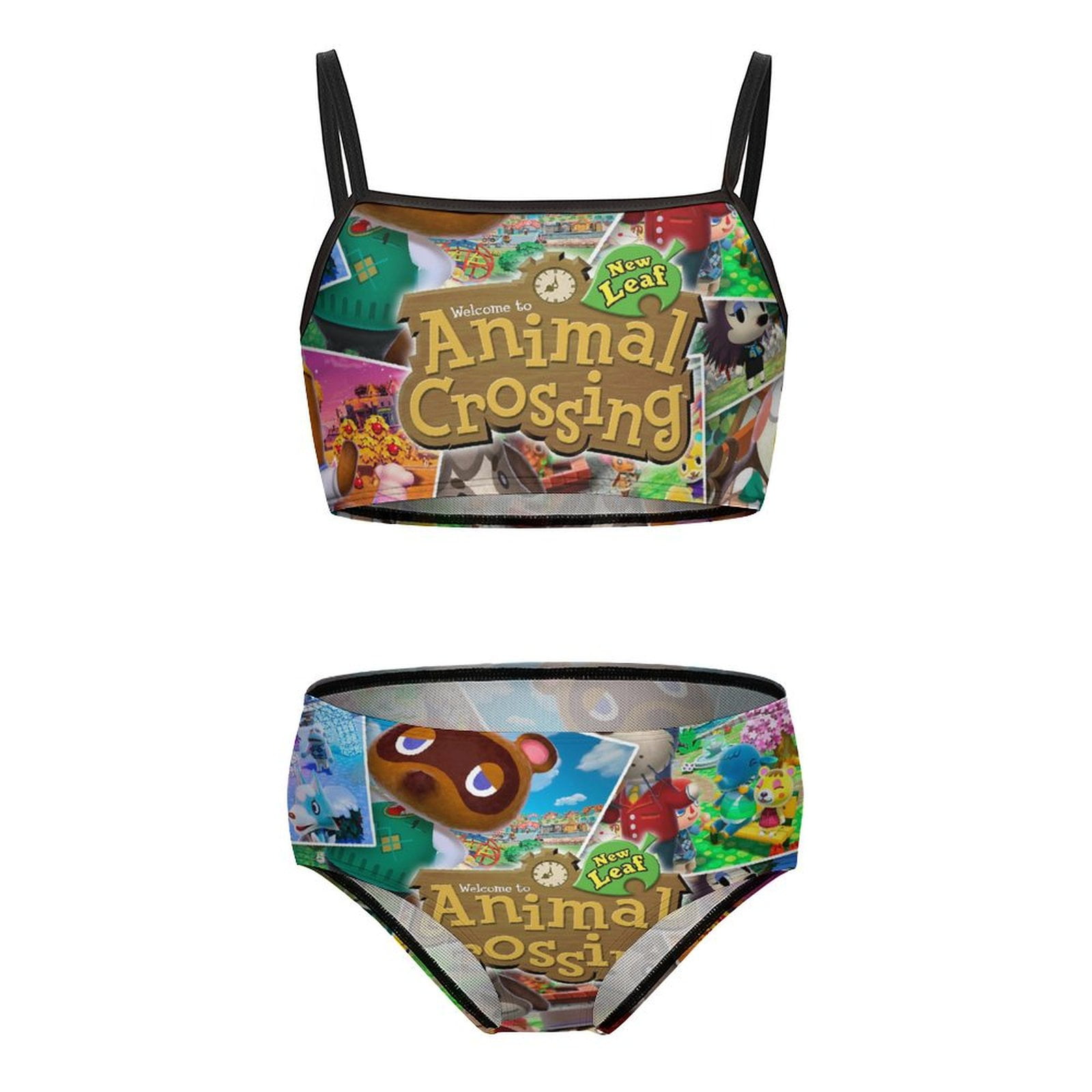 Animal Crossing Girls Bikini Swimsuits Two-piece Beach Bathing Suit ...