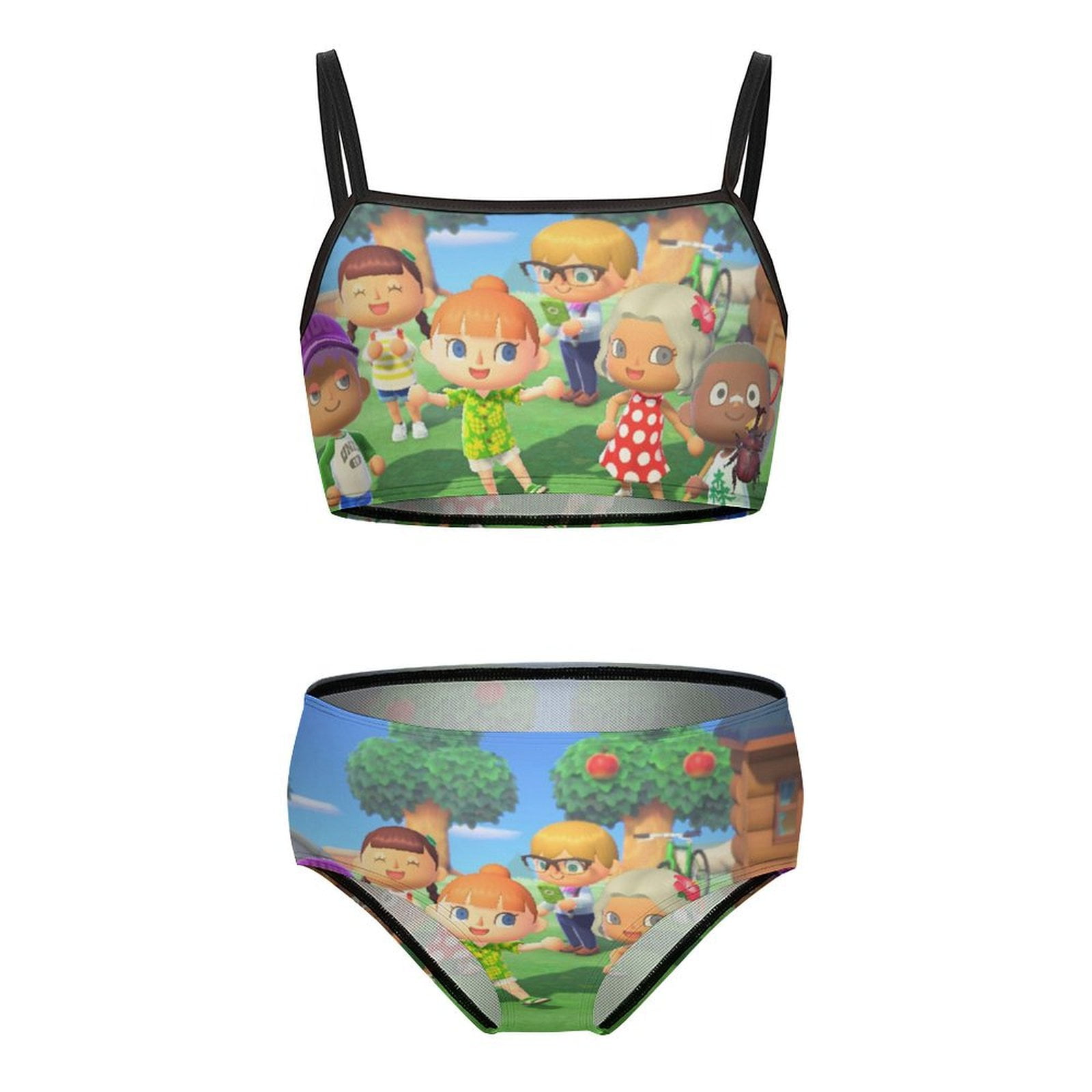 Animal Crossing Girls Bikini Swimsuits Two-piece Beach Bathing Suit ...