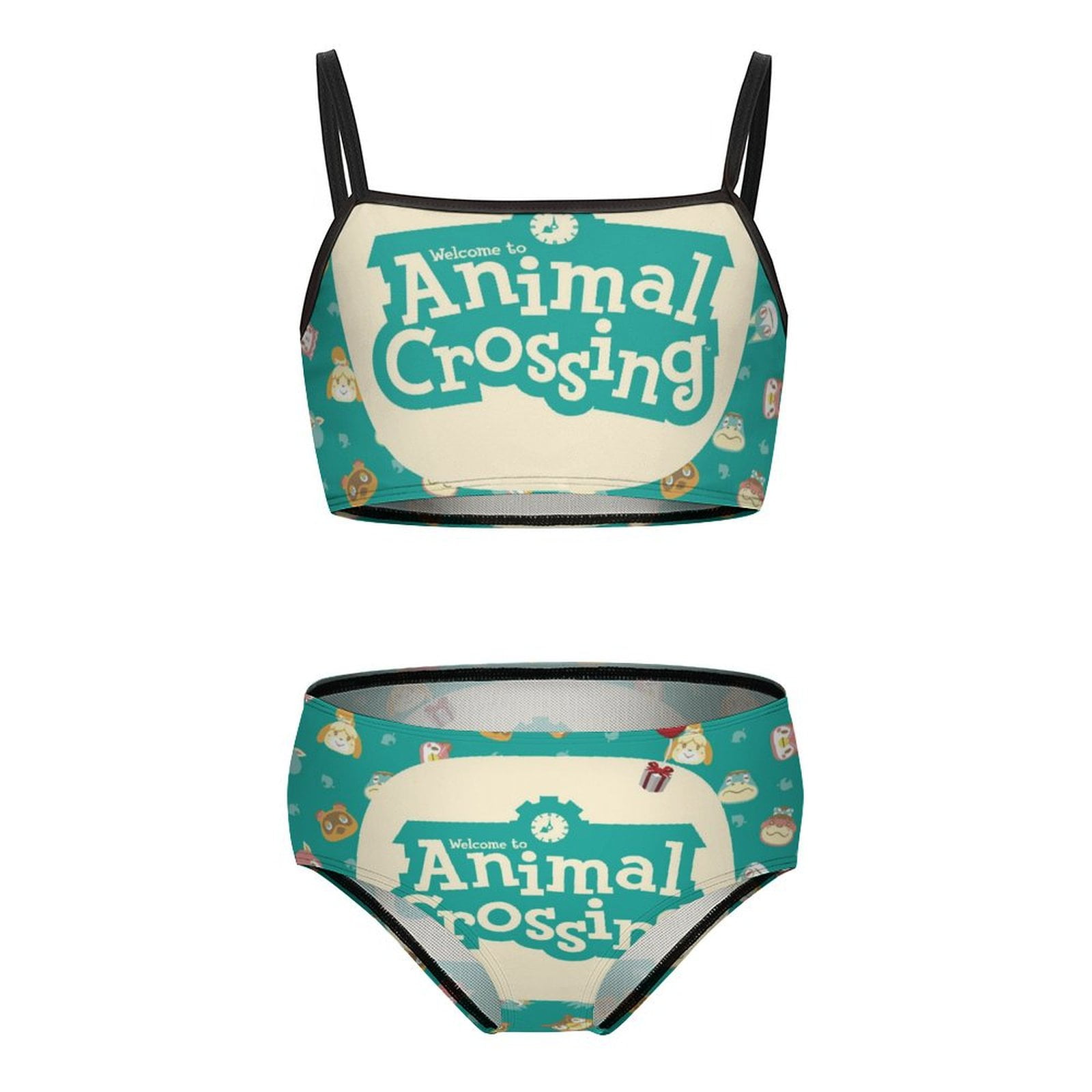 Animal Crossing Girls Bikini Swimsuits Two-piece Beach Bathing Suit ...