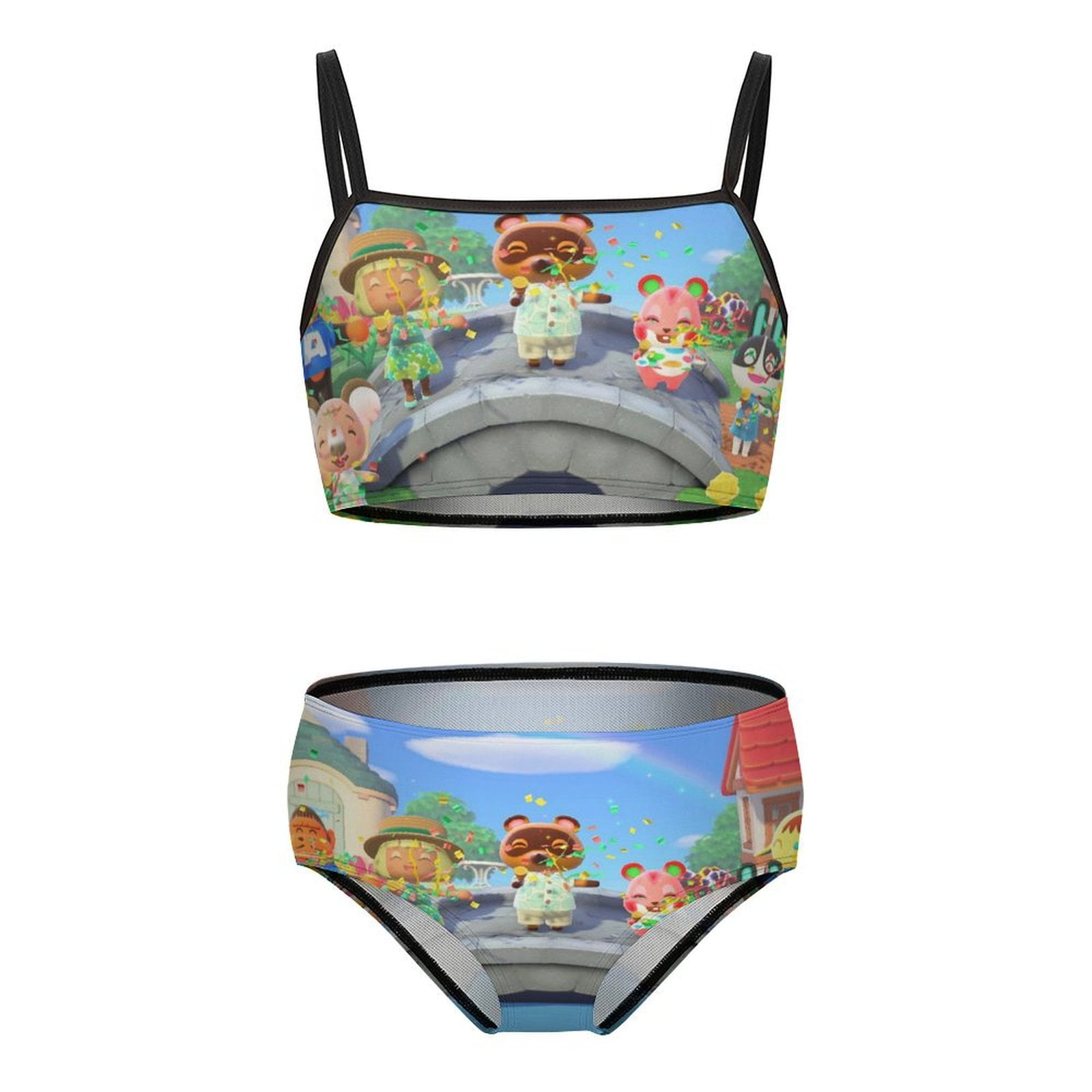 Animal Crossing Girls Bikini Swimsuits Two-piece Beach Bathing Suit ...
