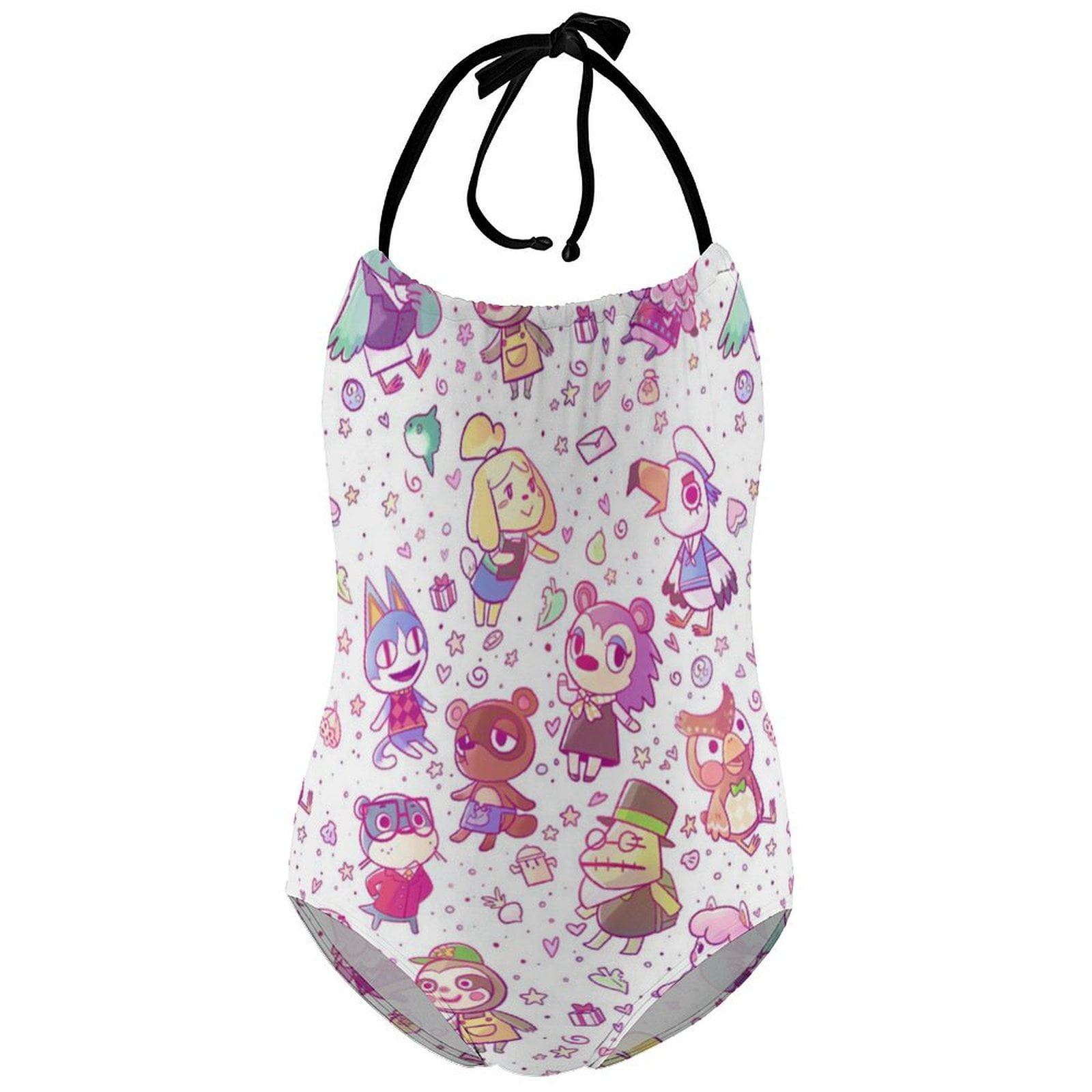 Animal Crossing Girls One Piece Swimsuits Quick Dry Bathing Suit ...