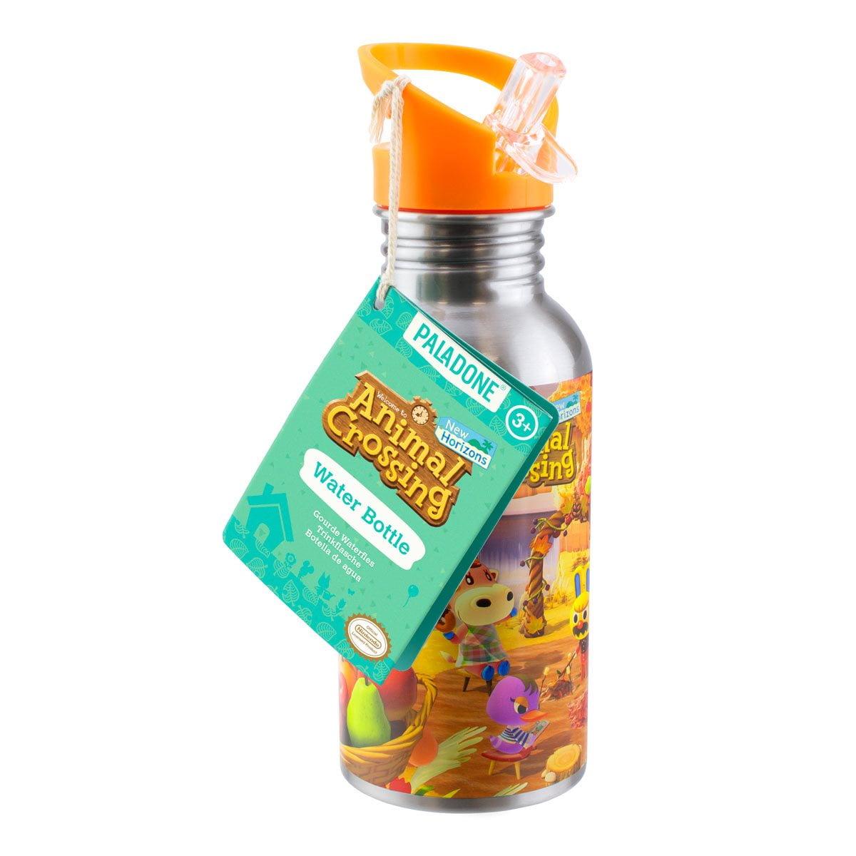 Animal Crossing Metal Water Bottle with Straw 16fl oz - Walmart.com