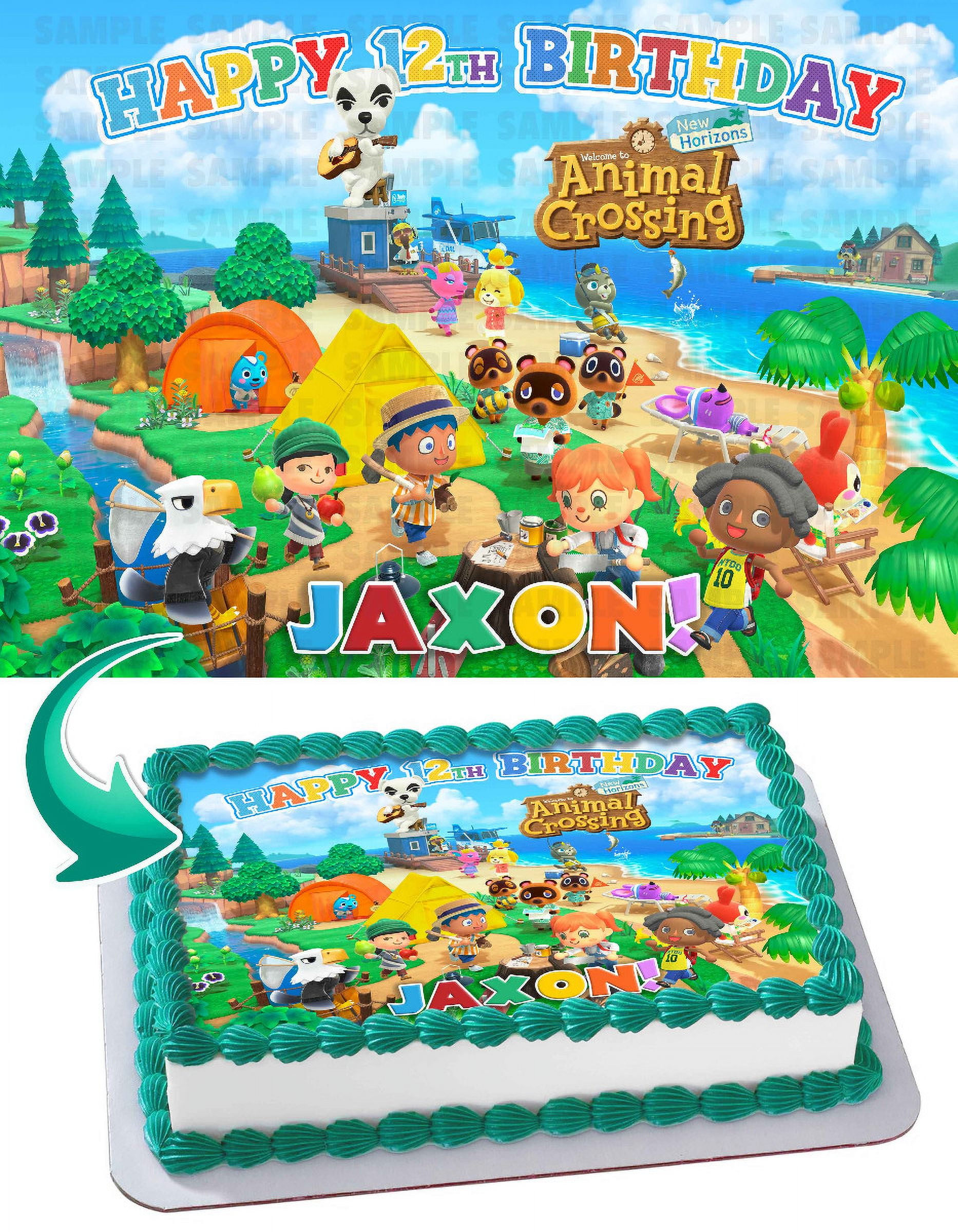 Animal Crossing New Horizons 2 Edible Cake Image Topper Personalized ...