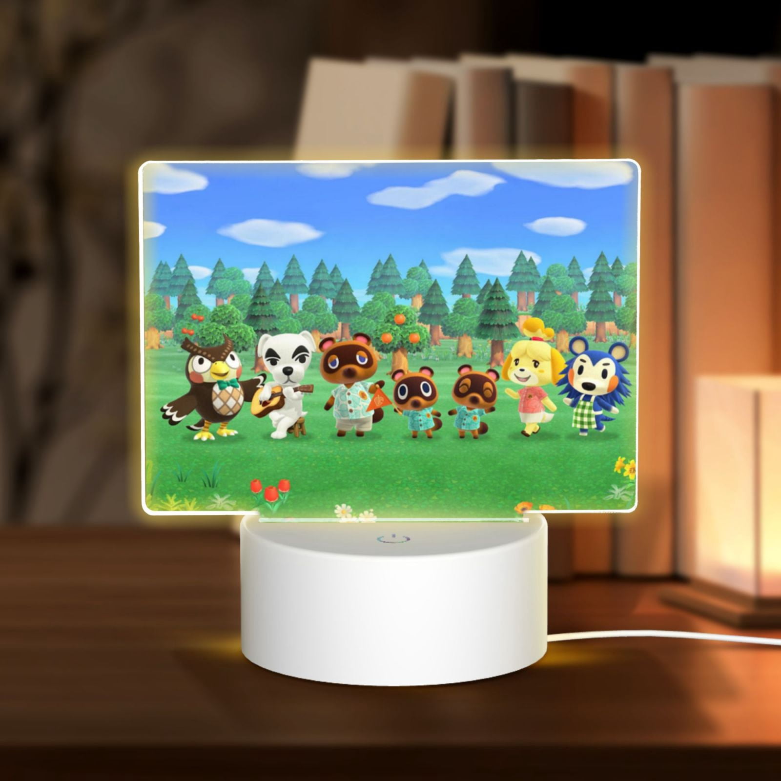 Animal Crossing New Horizons Cartoon Rectangular Acrylic Night Light ...