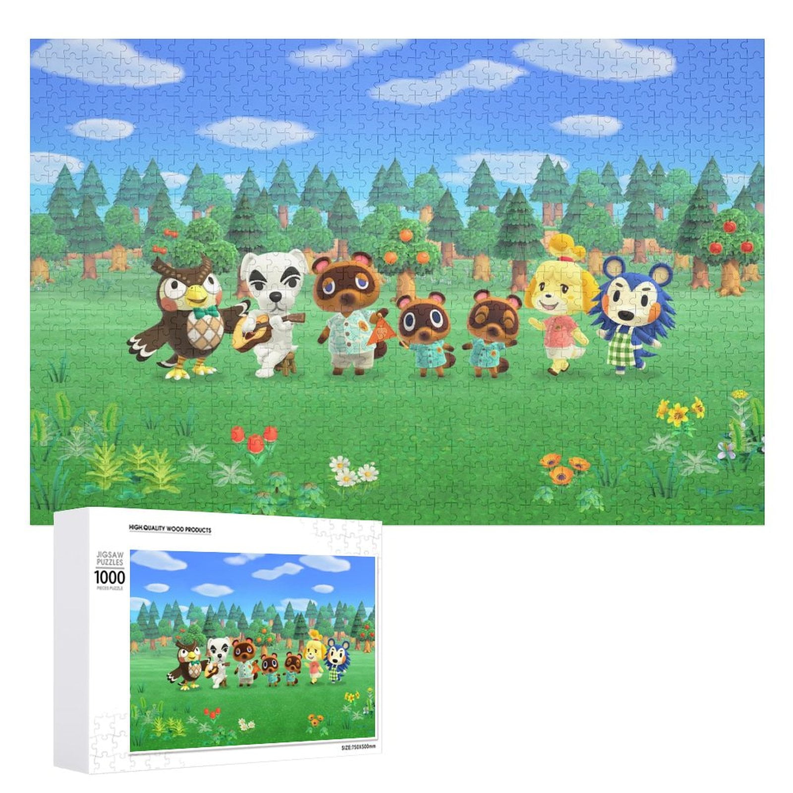 Animal Crossing New Horizons Cartoon Wooden Jigsaw Puzzles Accessories ...