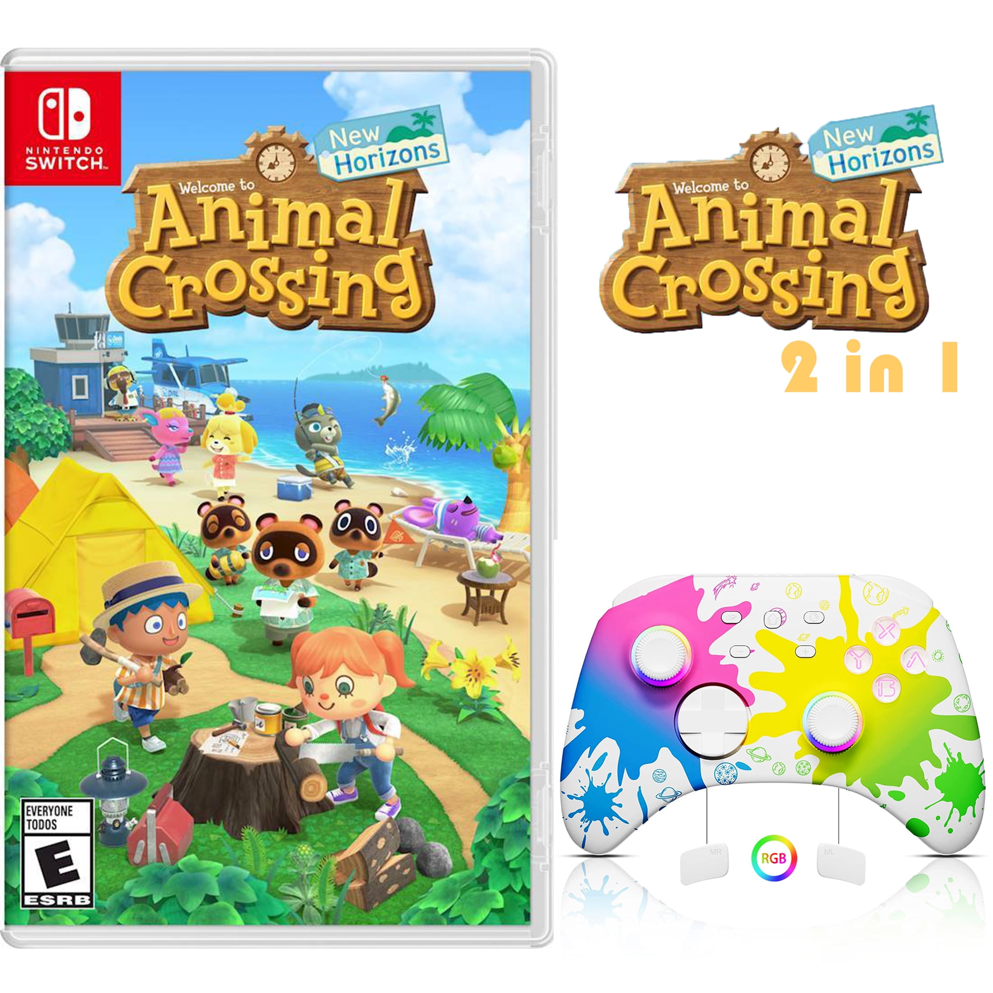 Animal Crossing - New Horizons Game Disc and Upgraded Switch Pro ...