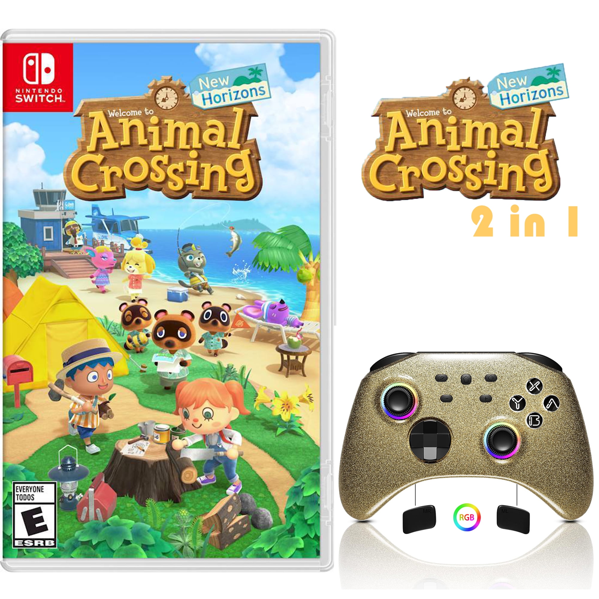 Animal Crossing - New Horizons Game Disc and Upgraded Switch Pro ...