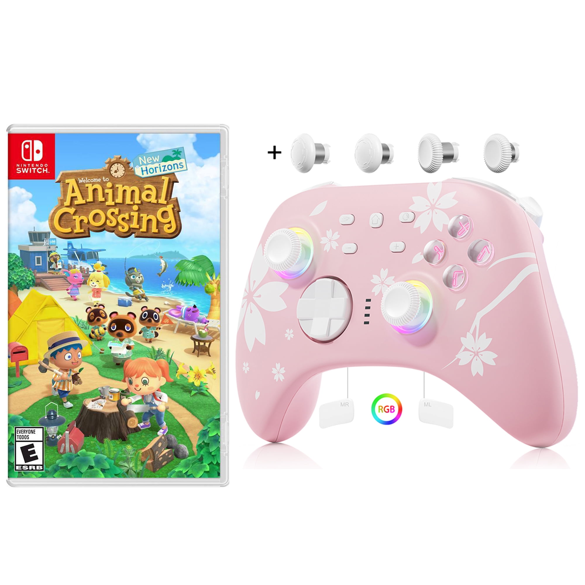 Animal Crossing - New Horizons Game Disc and Upgraded Switch Pro ...