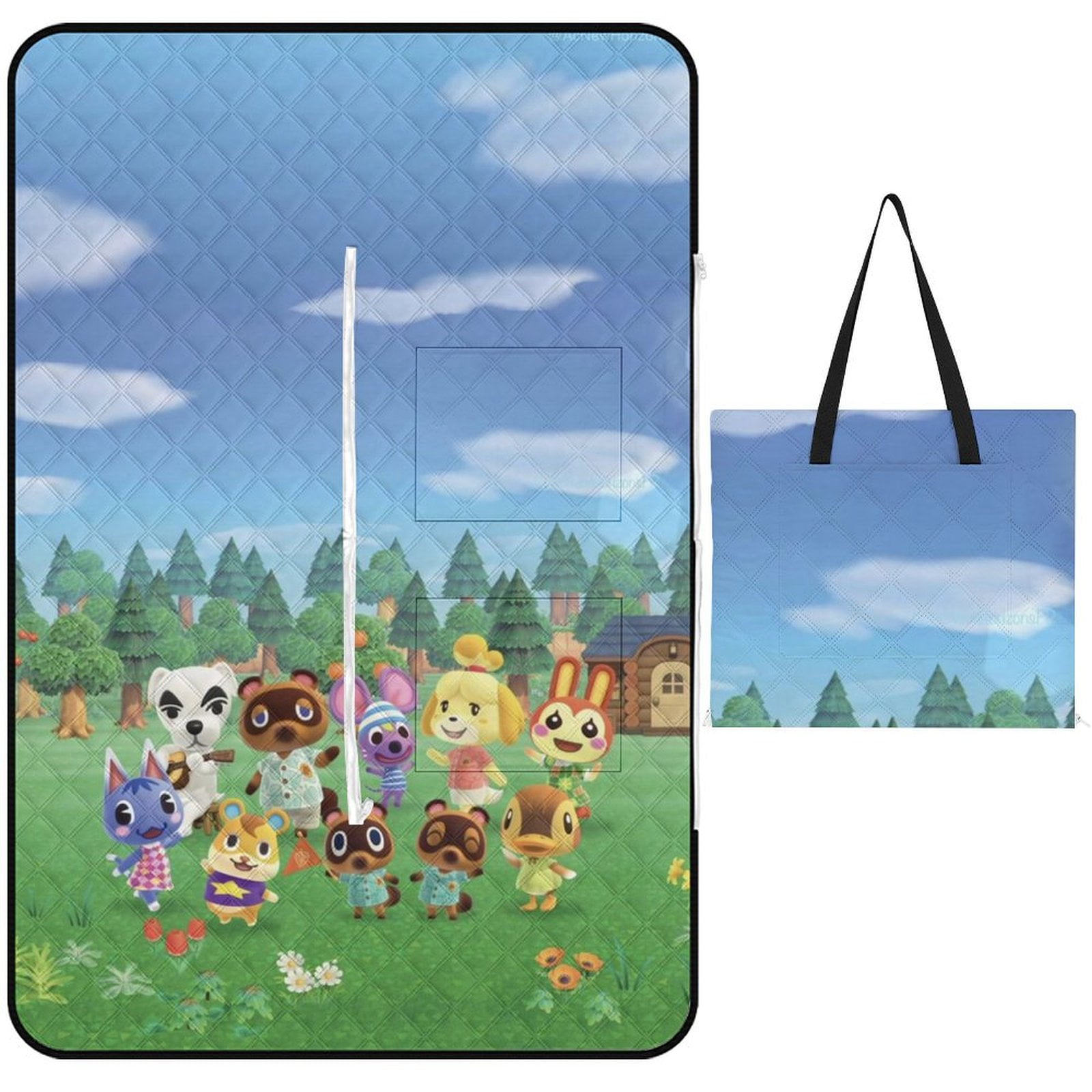 Animal Crossing New Horizons Picnic Mat Foldable Portable Tote Bag Baby ...