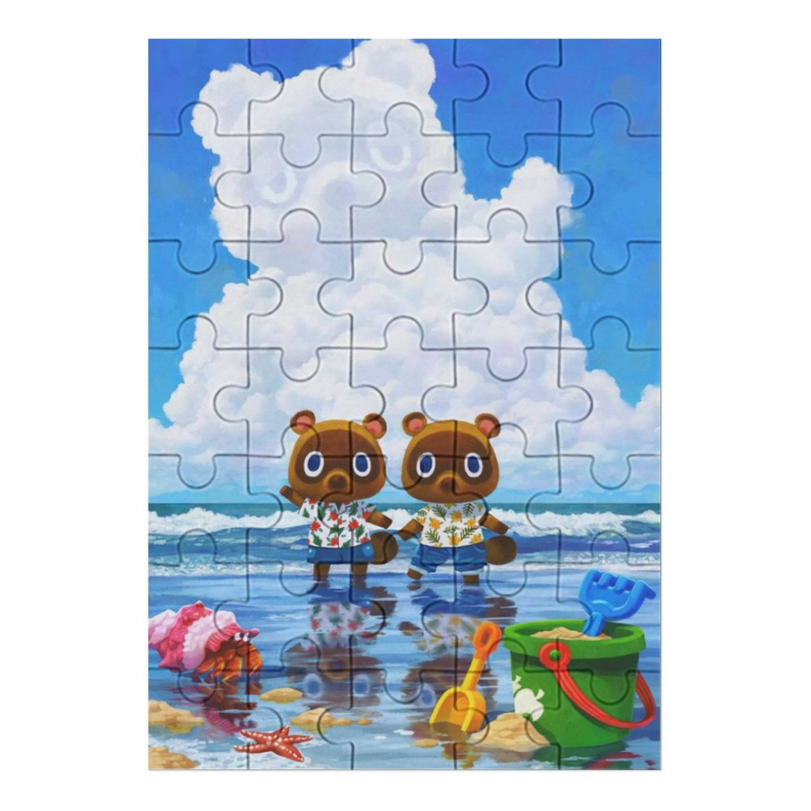 Animal Crossing Picture Puzzle 35 PCS Wooden Puzzle Artwork Jigsaw ...