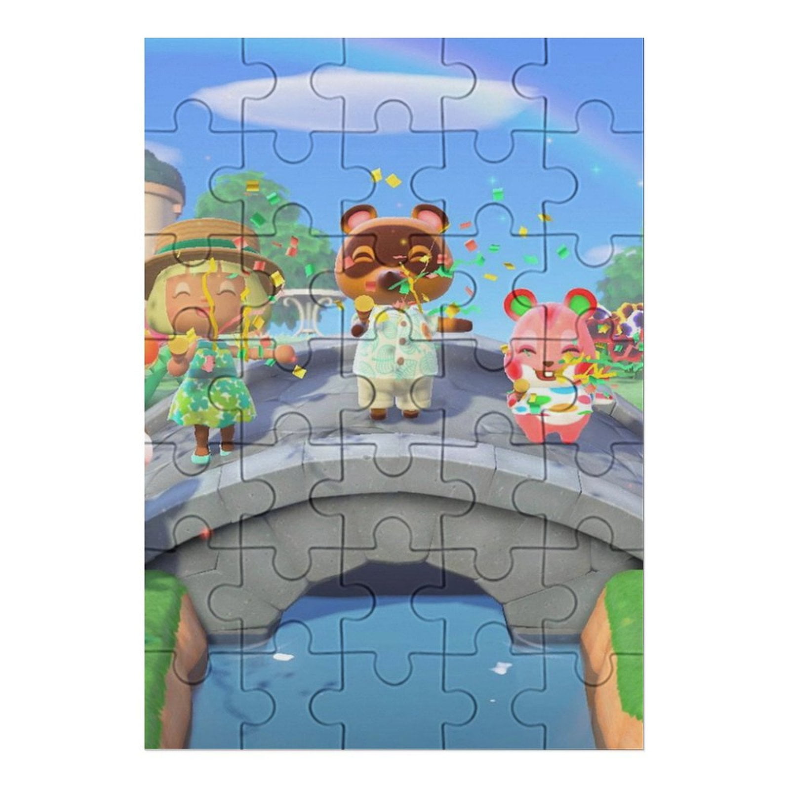 Animal Crossing Picture Puzzle 35 PCS Wooden Puzzle Artwork Jigsaw ...