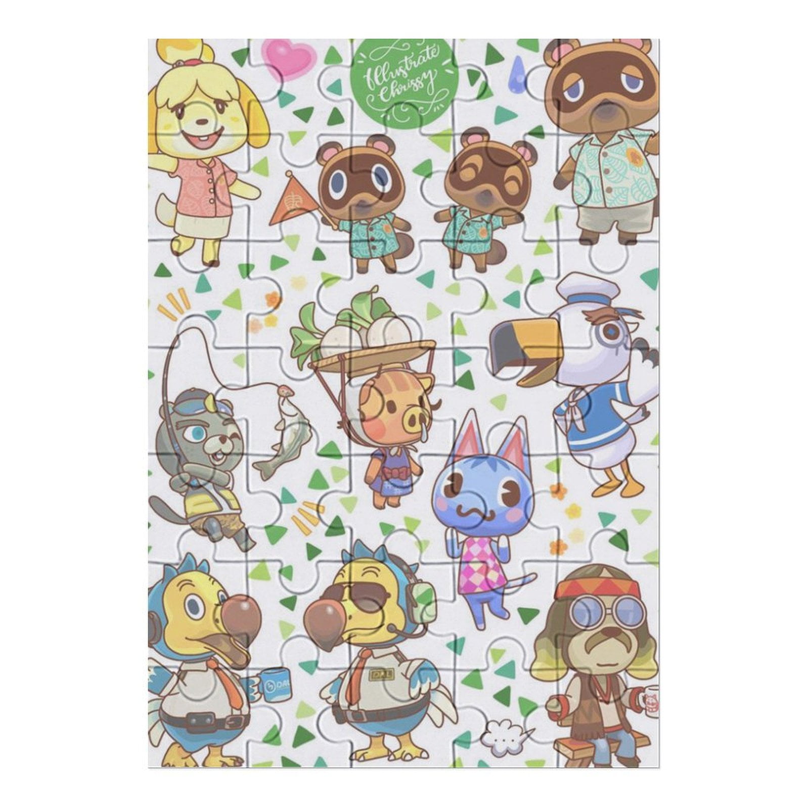 Animal Crossing Picture Puzzle 35 PCS Wooden Puzzle Artwork Jigsaw ...