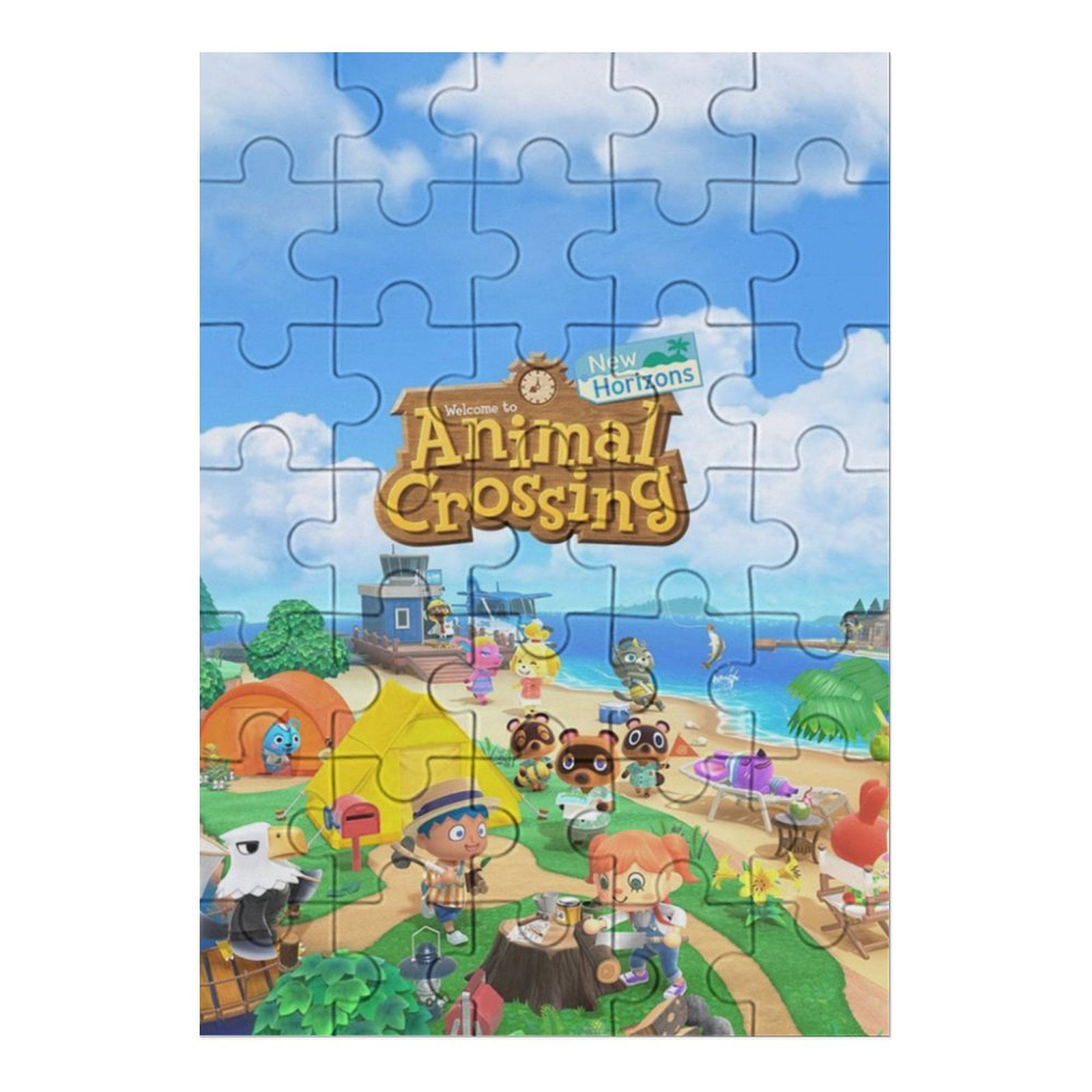 Animal Crossing Picture Puzzle 35 PCS Wooden Puzzle Artwork Jigsaw ...