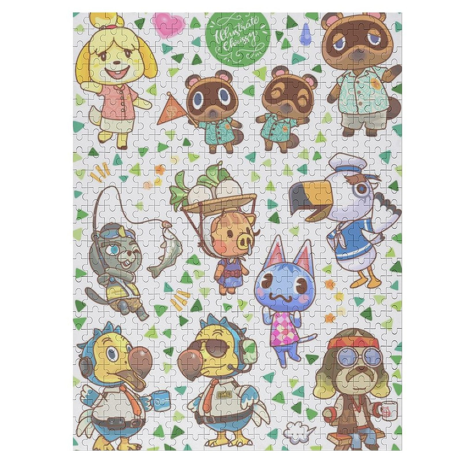 Animal Crossing Picture Puzzle 500 PCS Wooden Puzzle Artwork Jigsaw ...
