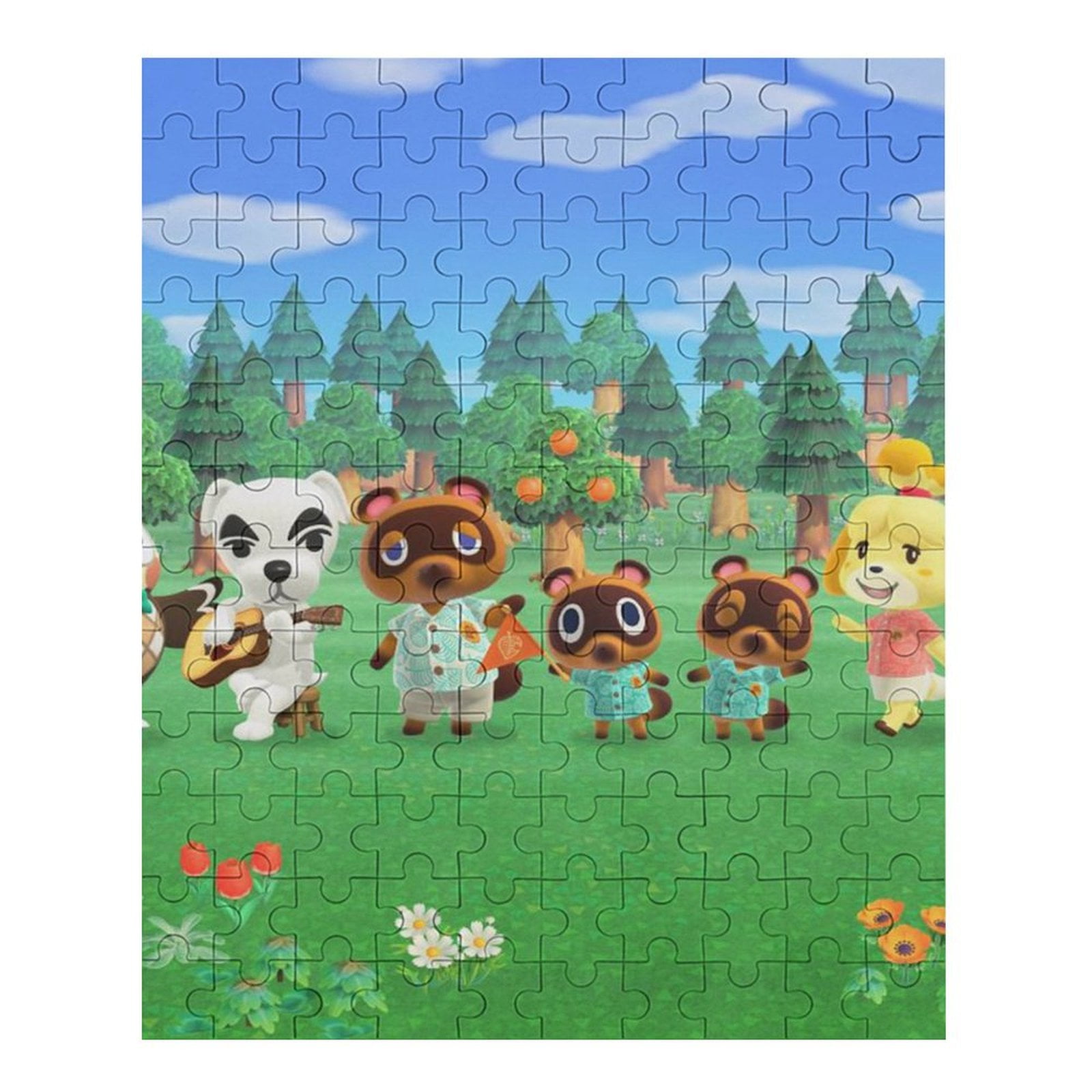 Animal Crossing Picture Puzzle 70 PCS Wooden Puzzle Artwork Jigsaw ...