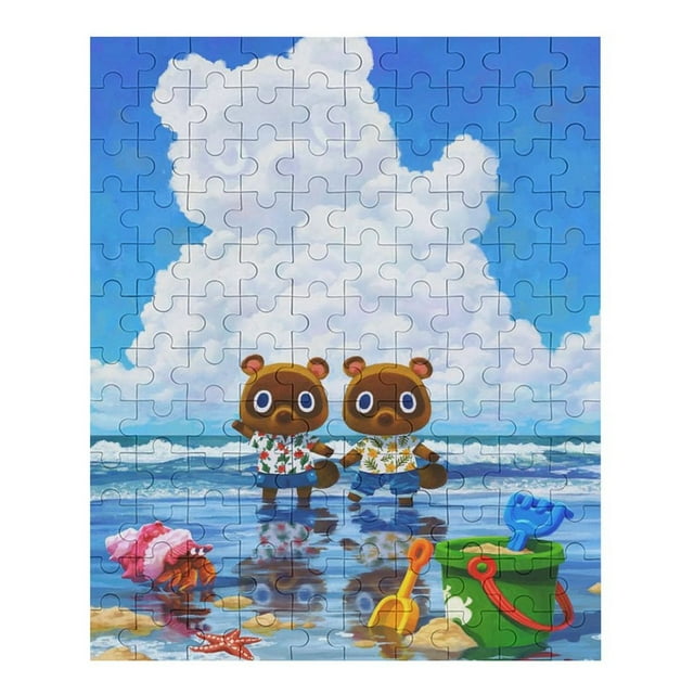 Animal Crossing Picture Puzzle 70 PCS Wooden Puzzle Artwork Jigsaw ...