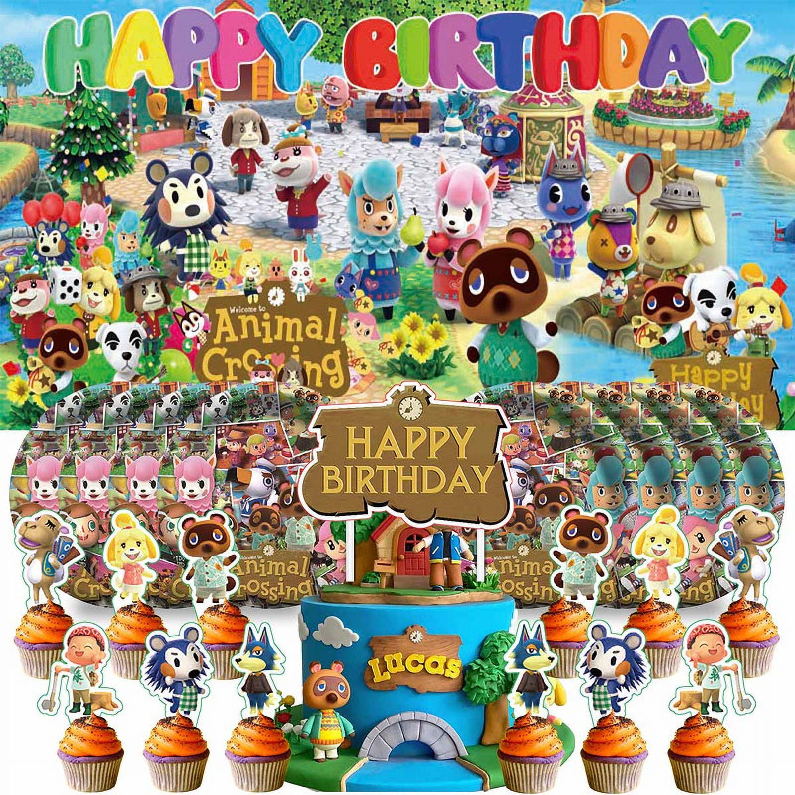 Animal Crossing Plates Birthday Supplies Decorations Decor Backdrop ...