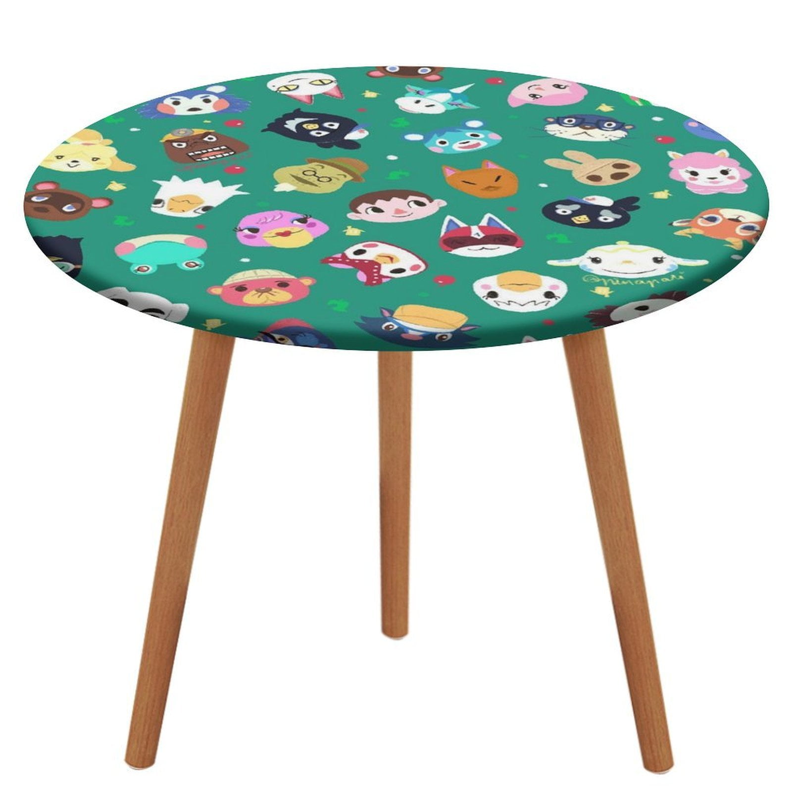 Animal Crossing Round Fitted Tablecloth with Elastic Edge,Water ...