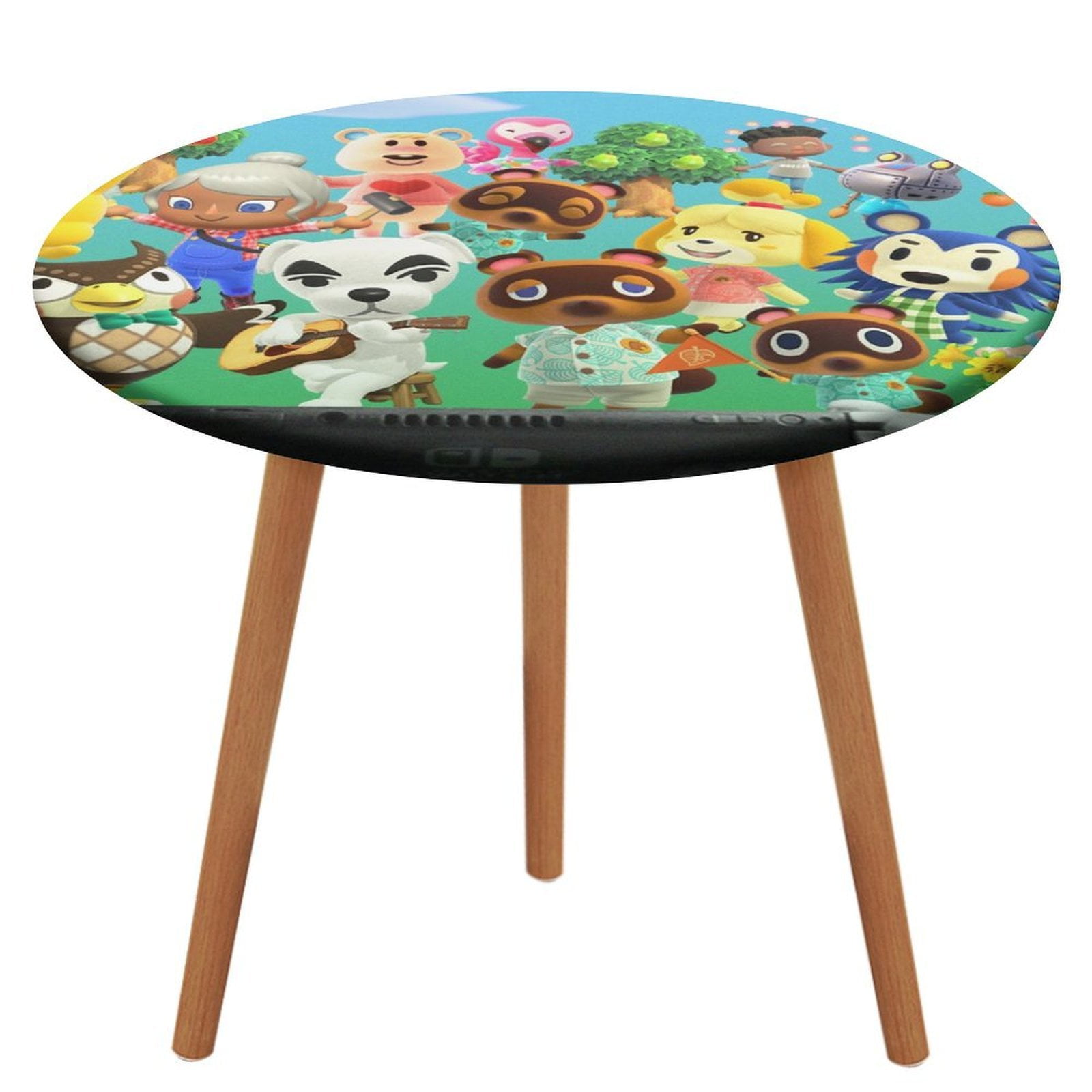 Animal Crossing Round Fitted Tablecloth with Elastic Edge,Water ...