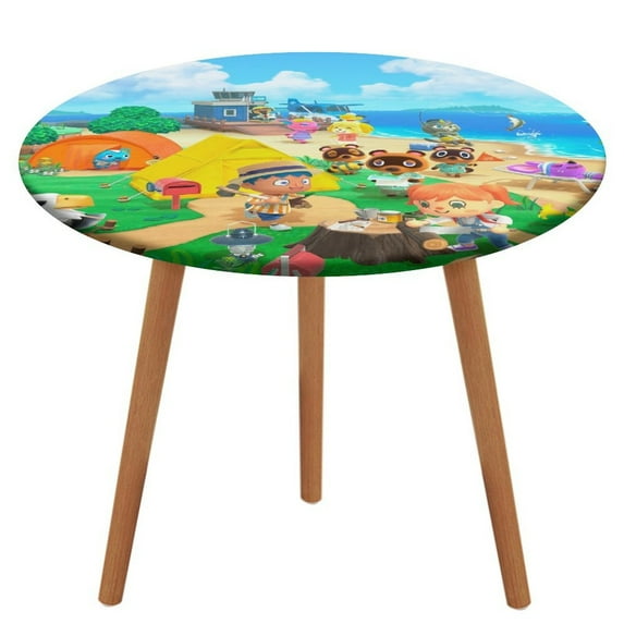 Animal Crossing Round Fitted Tablecloth with Elastic Edge,Water ...