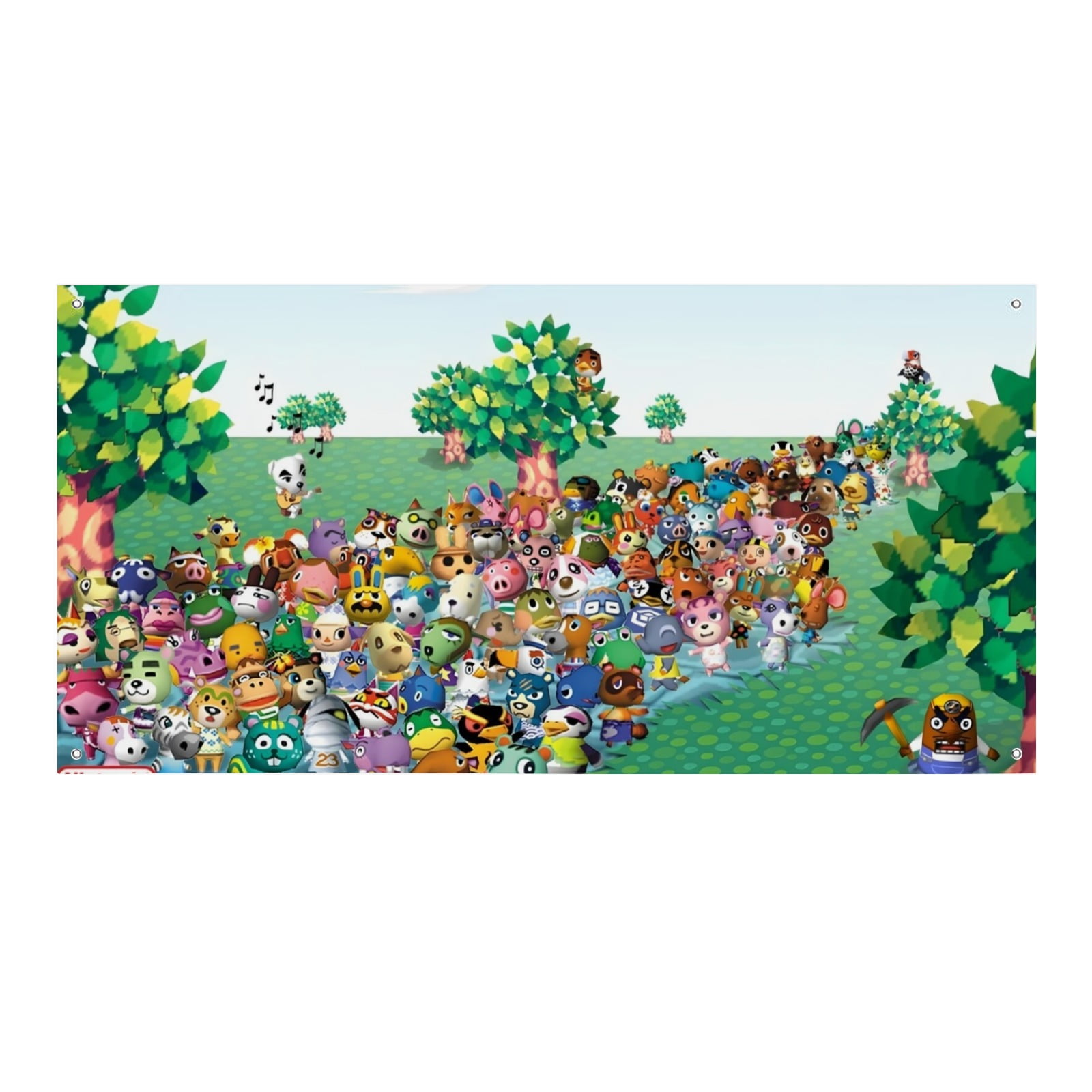 Animal Crossing-Theme Backdrops Banner Birthday Party Decor Supplies ...