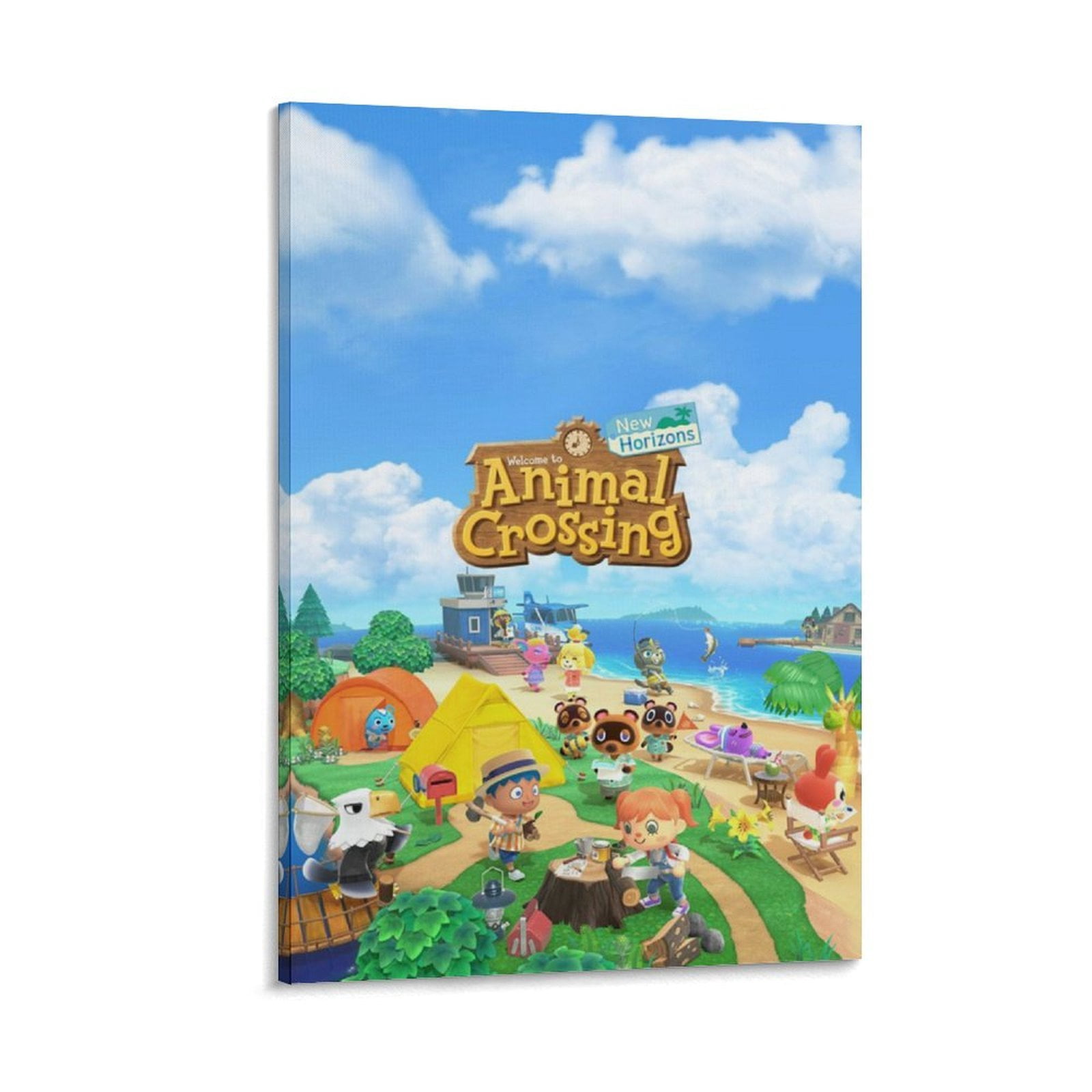 Animal Crossing Wall Paintings Elegant Hanging Art Canvas Wall Art ...