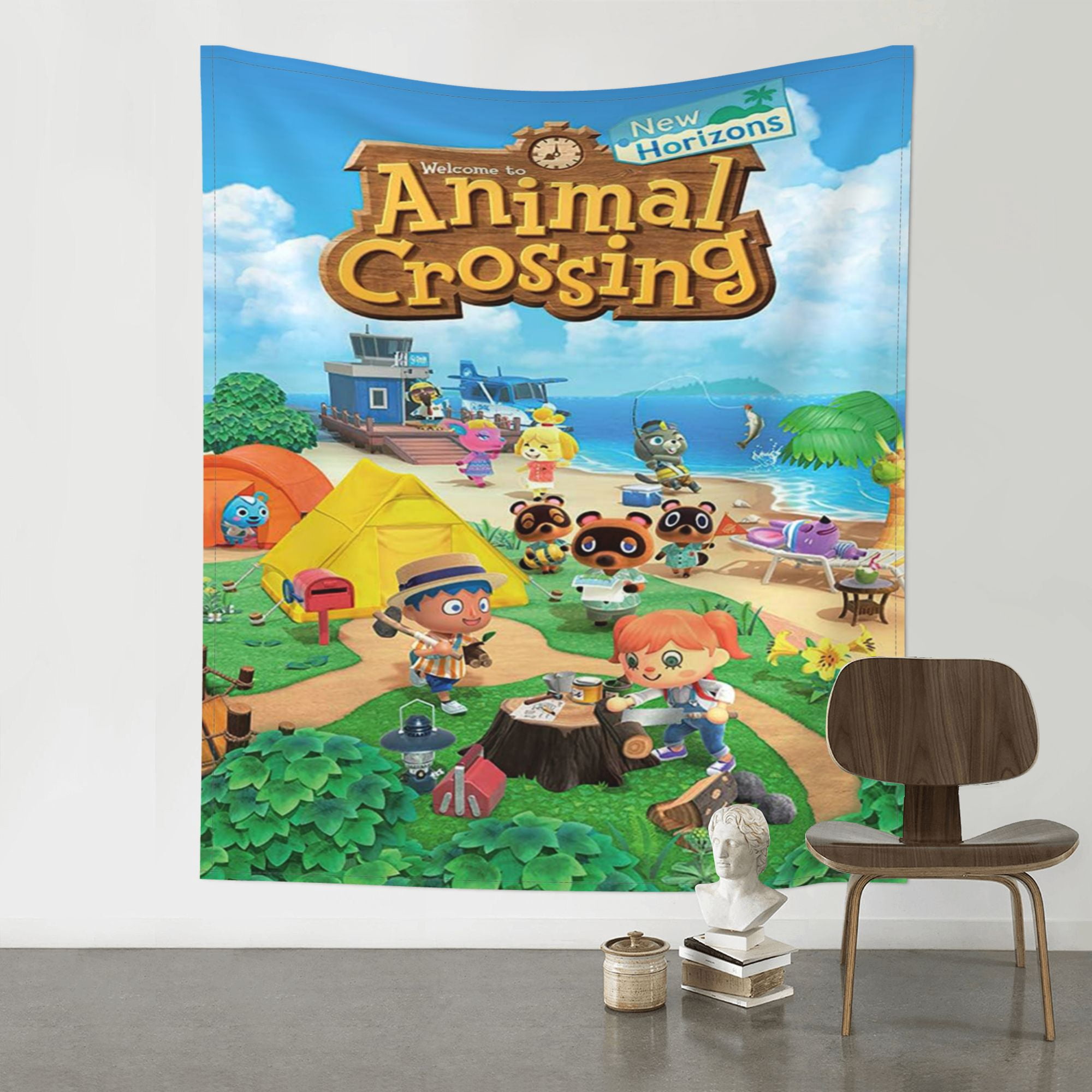 Animal Crossing Wall Tapestry Anime Poster For Bedroom Aesthetics Funny ...