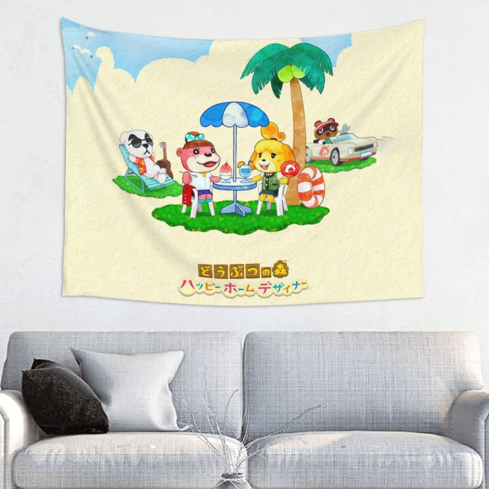 Animal Crossing Wall Tapestry Anime Poster For Bedroom Aesthetics Funny ...