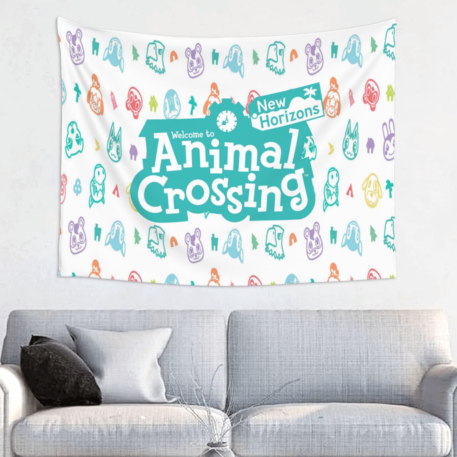 Animal Crossing Wall Tapestry Anime Poster For Bedroom Aesthetics Funny ...