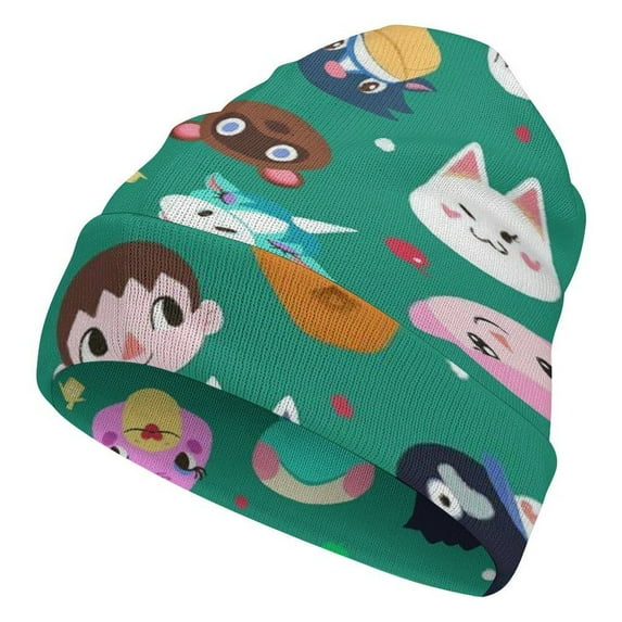 Animal Crossing Winter Beanie Hats for Men Women, Warm Cozy Knitted ...