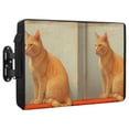 Animal Cute Outdoor TV Cover 30 to 32 Inch Pet Orange Cat Weatherproof ...