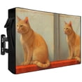 Animal Cute Outdoor TV Cover 48 to 50 inch Pet Orange Cat Waterproof ...