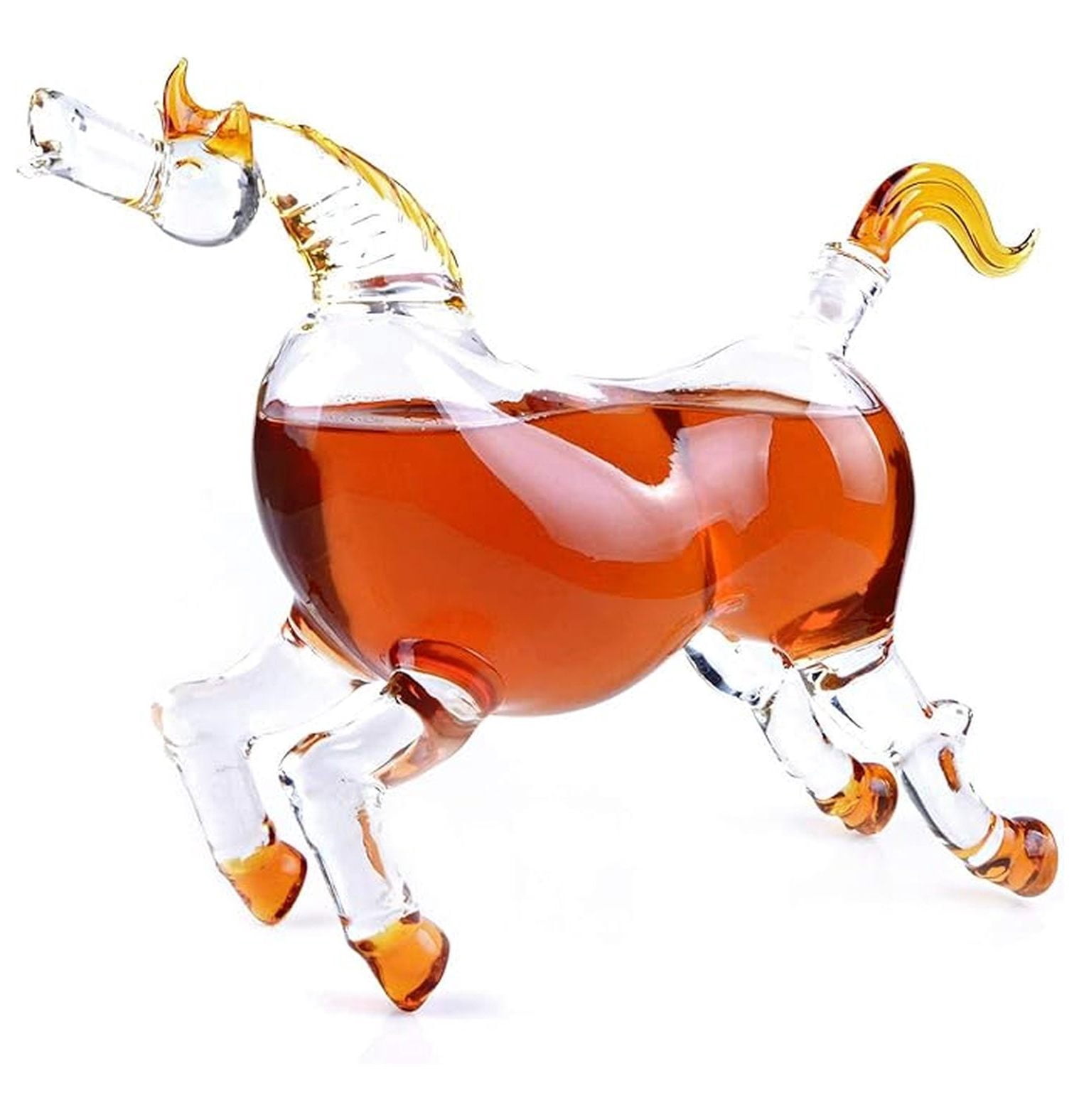 Animal Decanters Large 35 oz - Glass Horse Whiskey Decanter ...