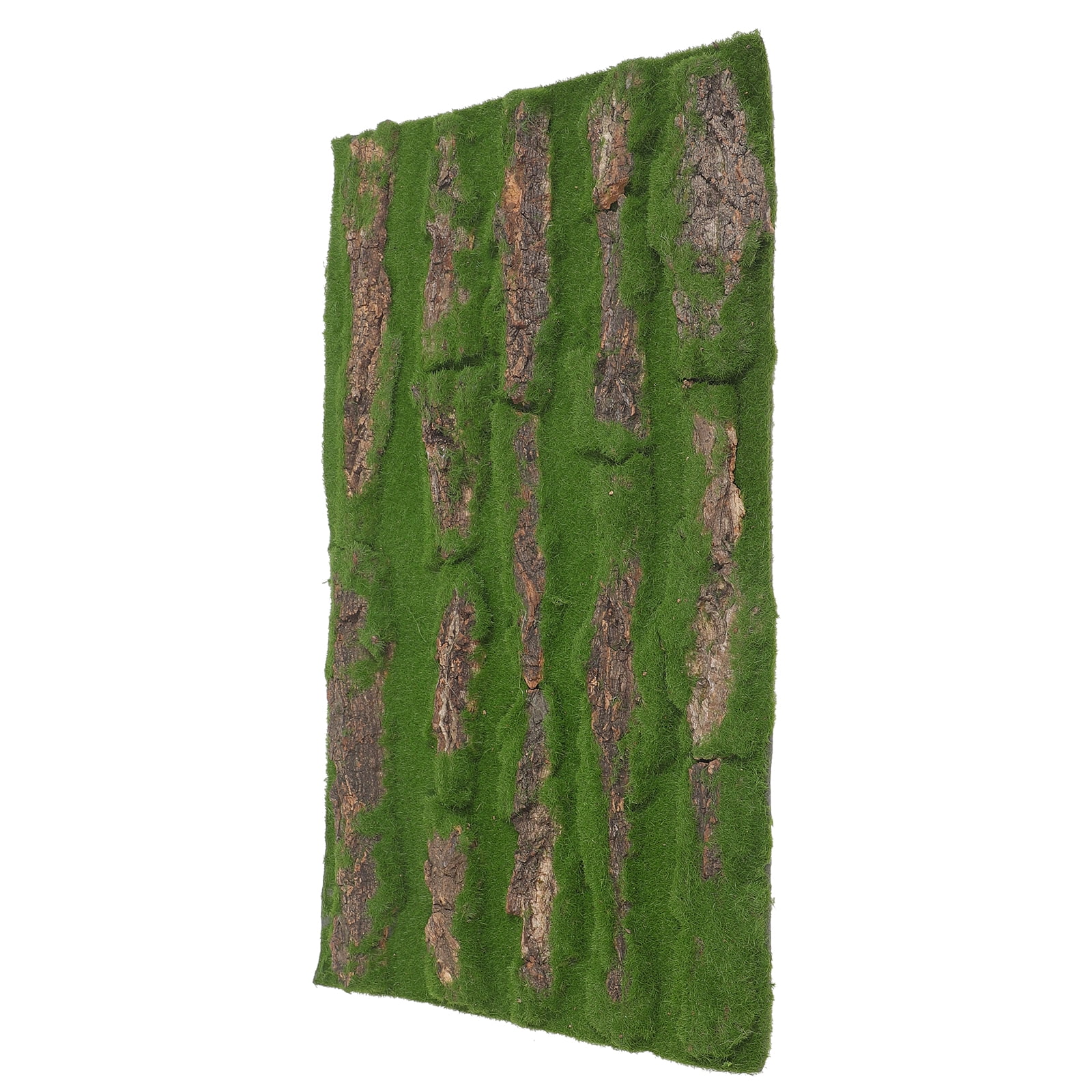 Green Plastic Simulation Tree Bark Decorative Panel for Aquarium Tank ...