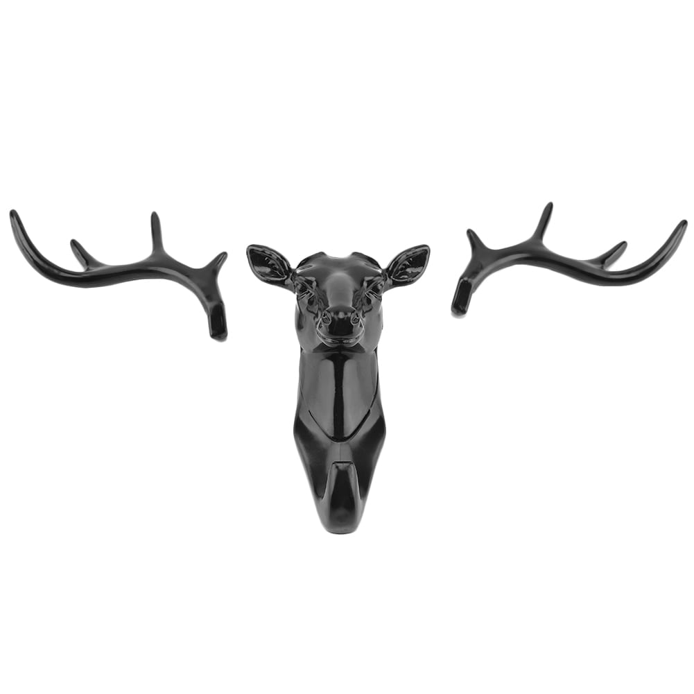 Animal Deer Head Hook Hanger Bracket Wall Mount, Multifunctional Heavy ...