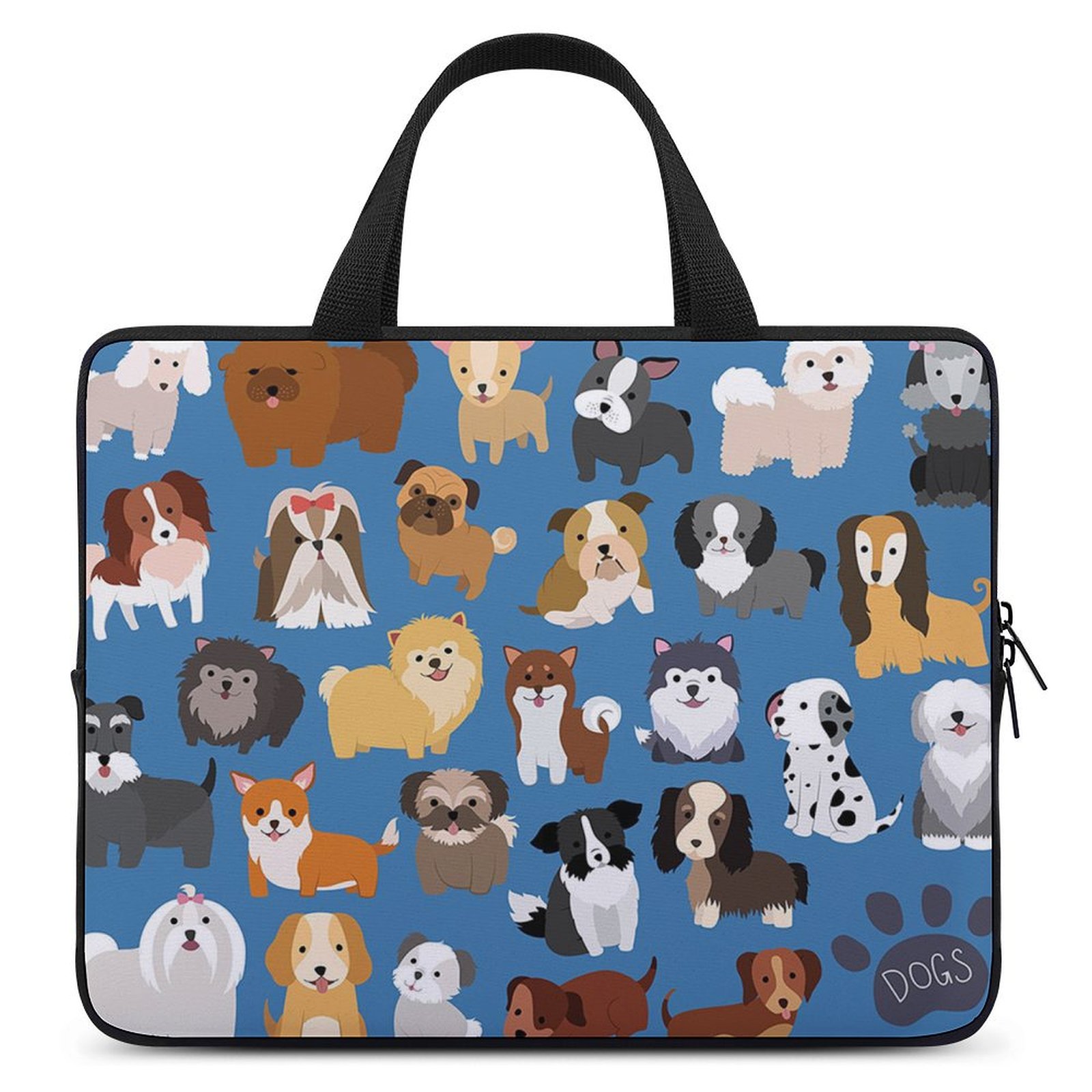 Animal Dog Cute Paw Print Laptop Bag Women Man 10 12 13 15 17 Inch ...