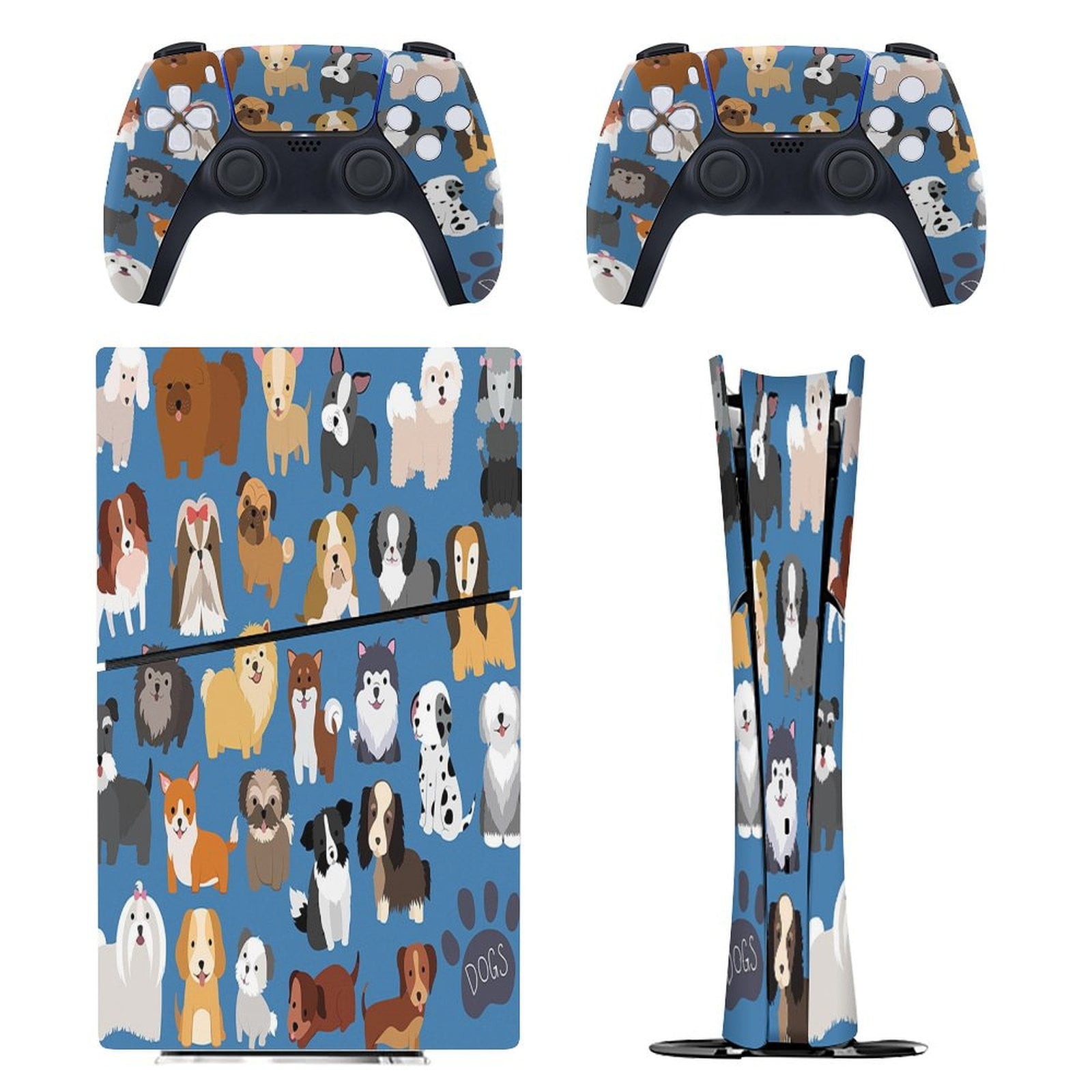Animal Dog Cute Paw Print PS5/PS5 Pro/PS5 Slim Digital Disc Skin ...