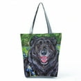 Animal Dog Graphic Foldable Totes Black Labrador Shopping Bags ...
