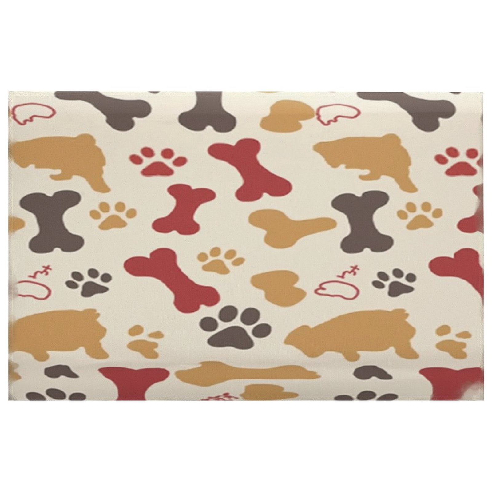 Animal Dog Paw Adult Home Decor Bedroom Living Room Crystal Velvet ...