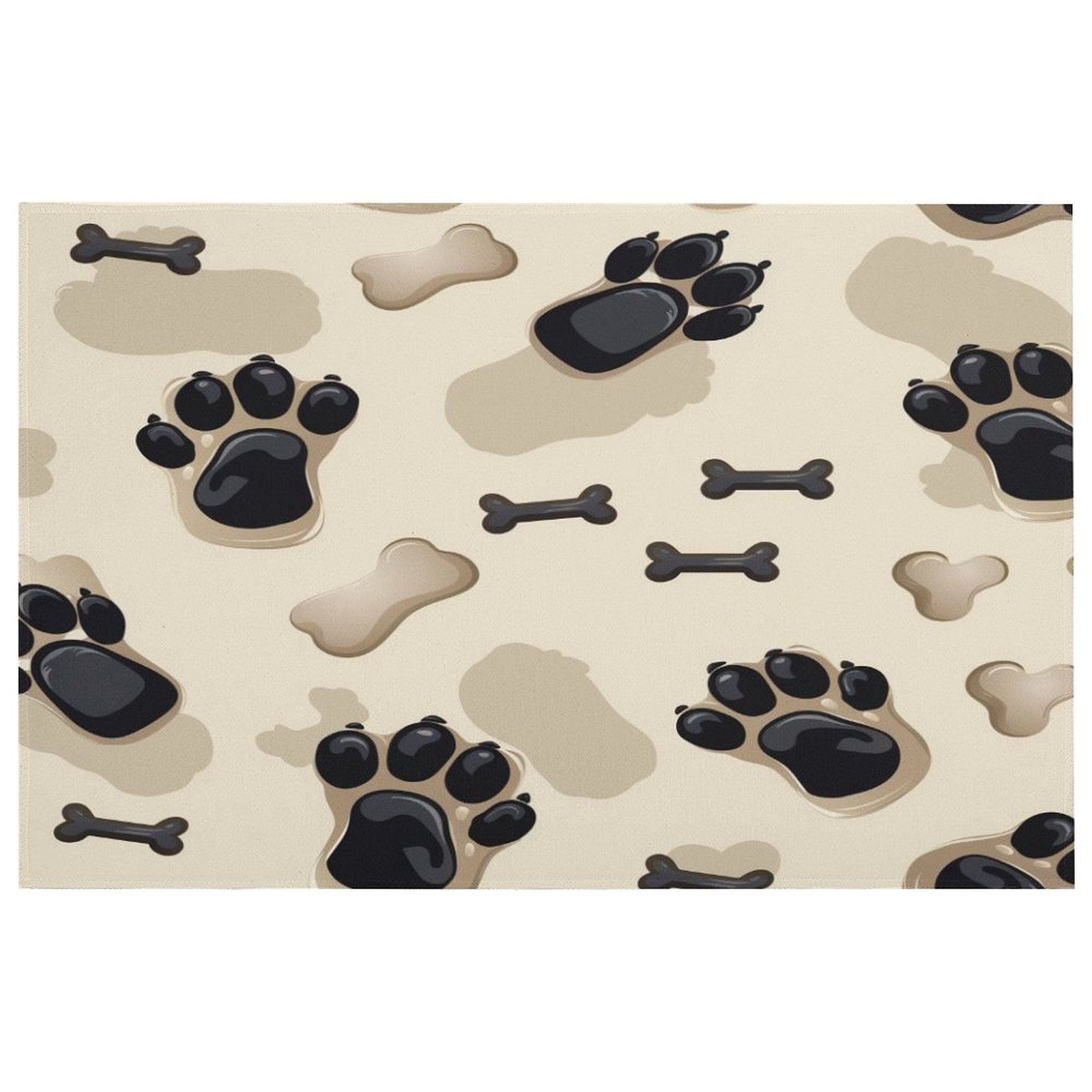 Animal Dog Paw Adult Home Decor Bedroom Living Room Crystal Velvet ...
