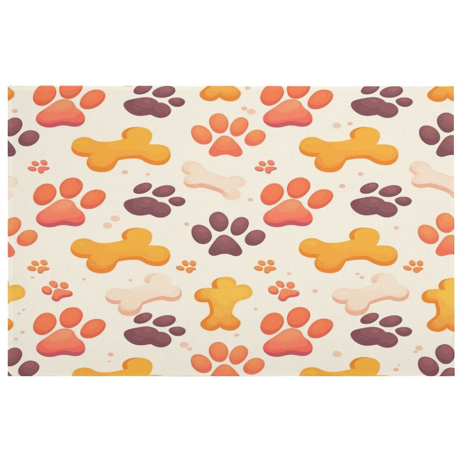 Animal Dog Paw Adult Home Decor Bedroom Living Room Crystal Velvet ...
