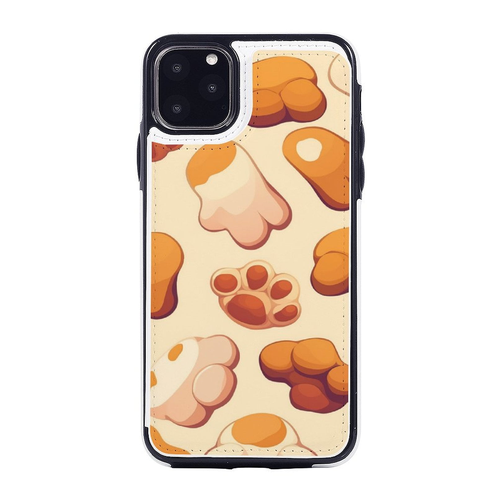 Animal Dog Paw Leather Wallet Case for iPhone 16 15 14 13 12 11 Pro Max ...