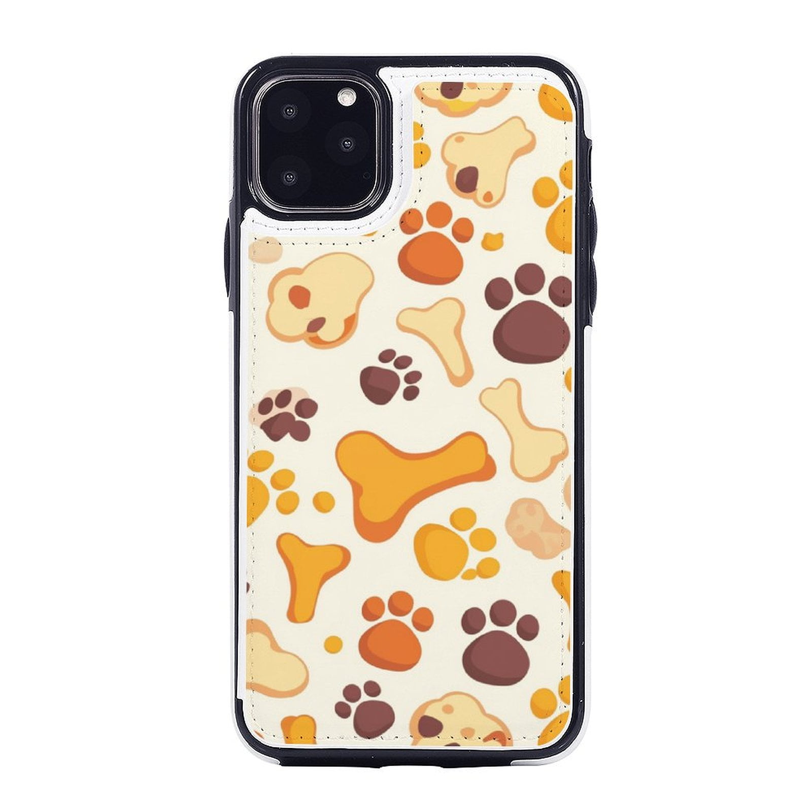 Animal Dog Paw Leather Wallet Case for iPhone 16 15 14 13 12 11 Pro Max ...
